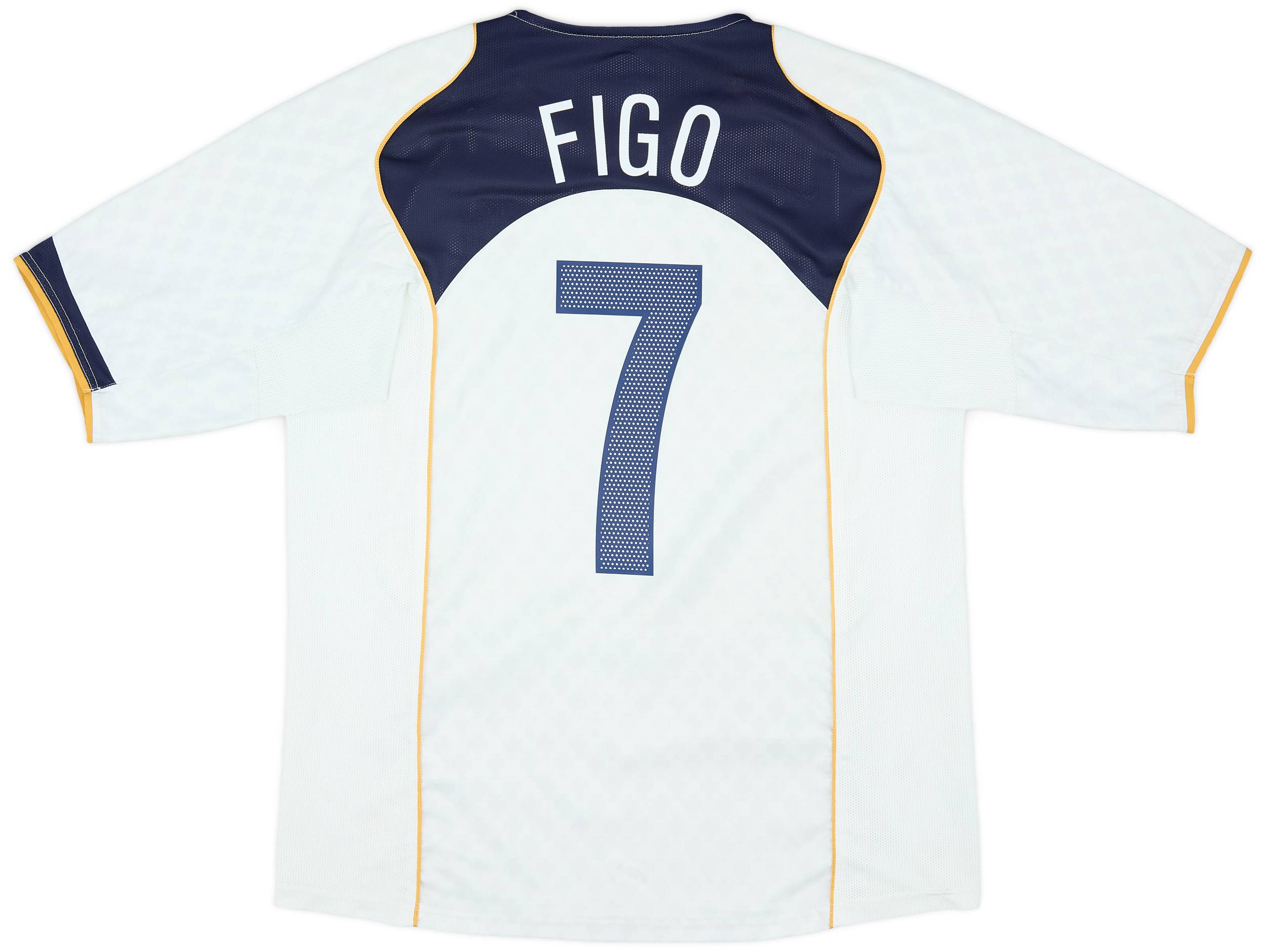 2004-06 Portugal Away Shirt Figo #7 - 5/10 - (L)