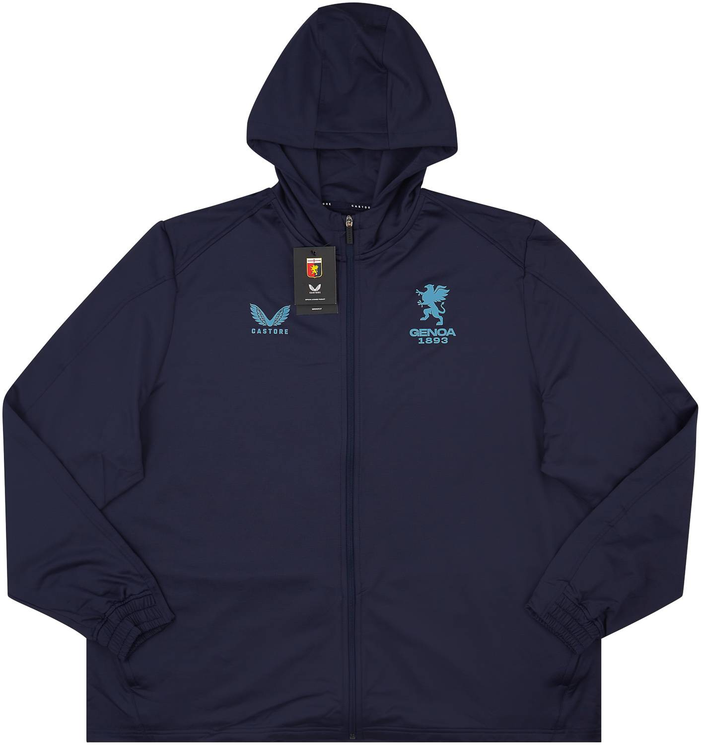 2022-23 Genoa Castore Hooded Travel Jacket (4XL)
