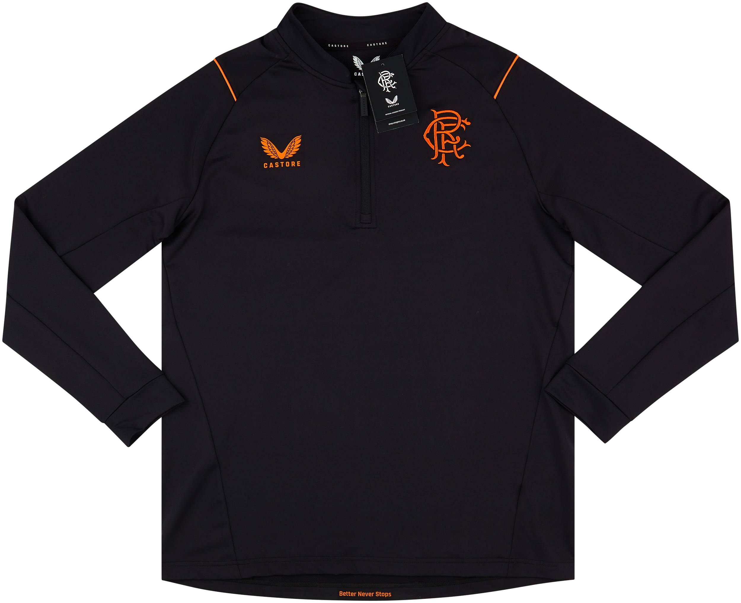 2022-23 Rangers Castore 1/4 Zip Training Top