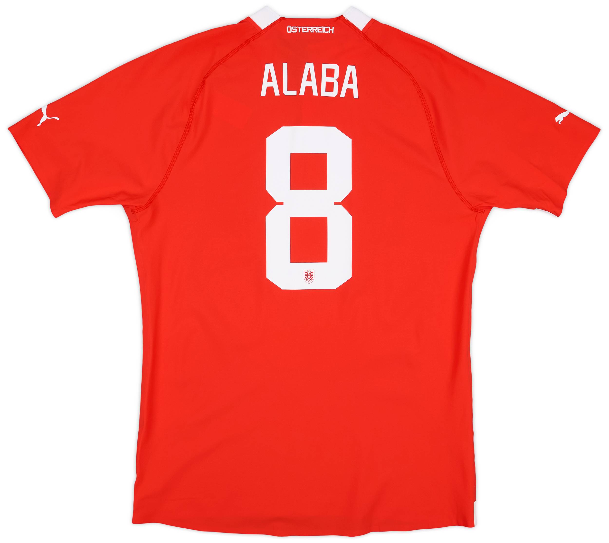 2022-23 Austria Player Issue Home Shirt Alaba #8