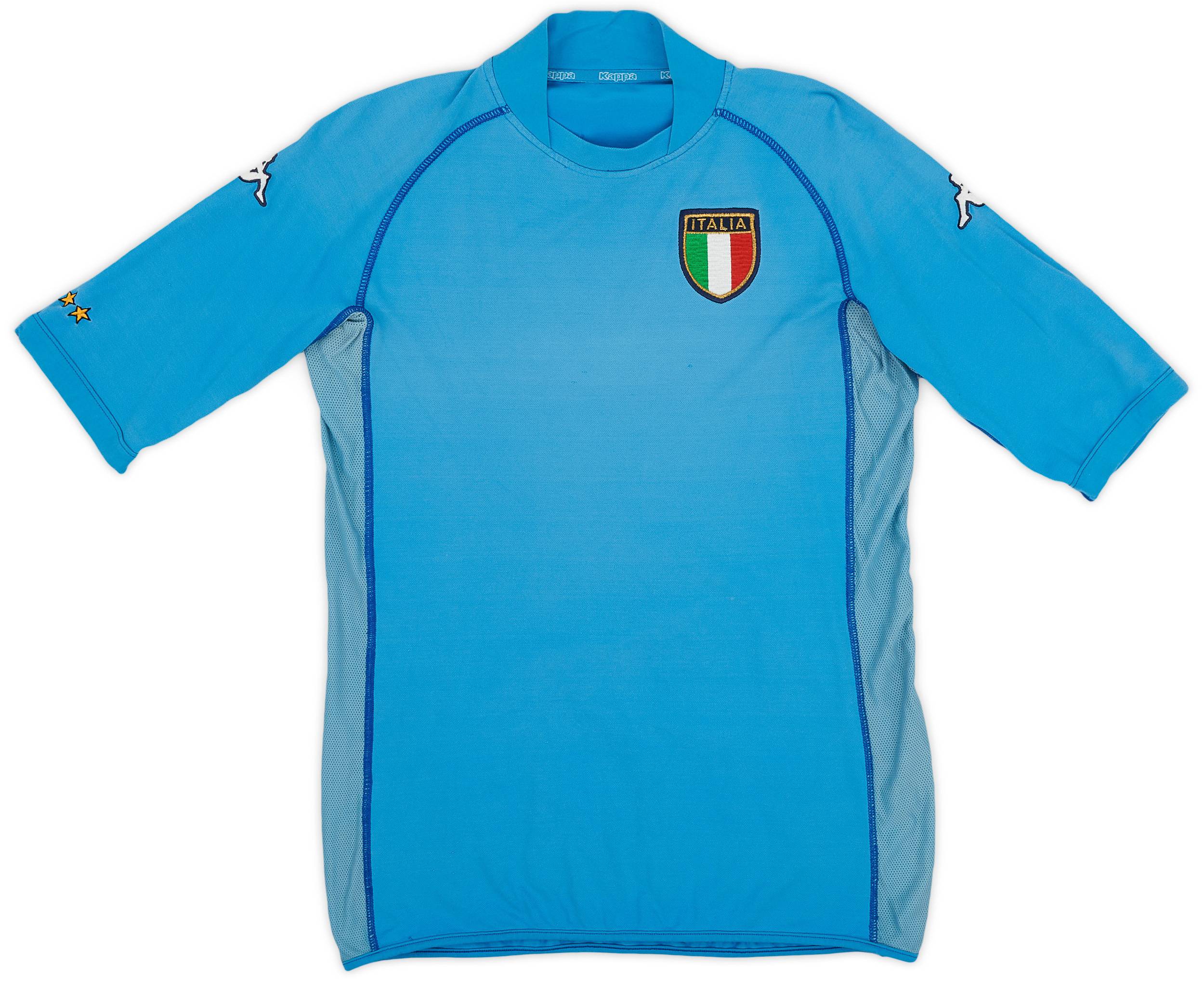 2002 Italy Home Shirt - 4/10 - (L)