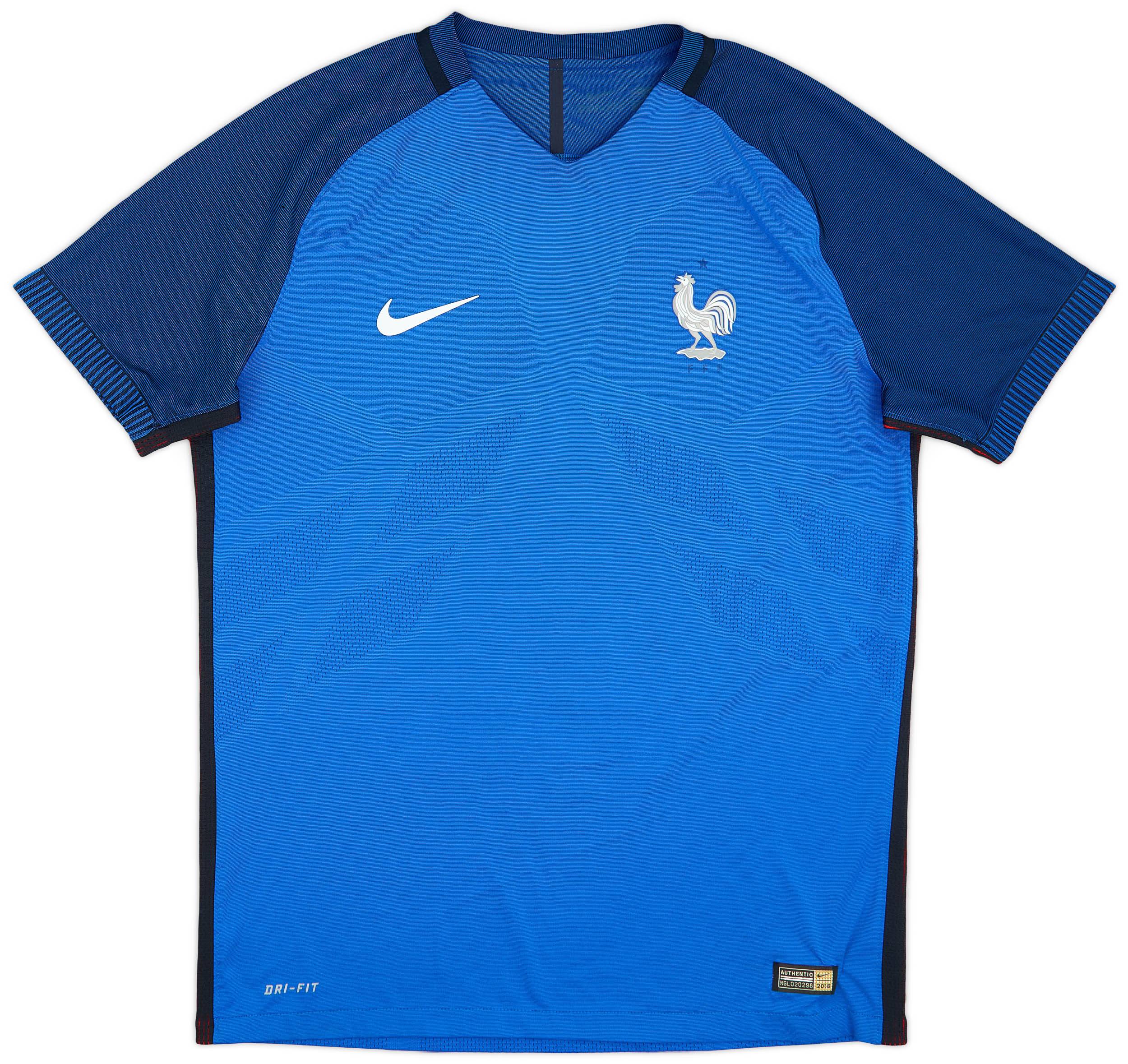 2016-17 France Authentic Home Shirt - 6/10 - (L)