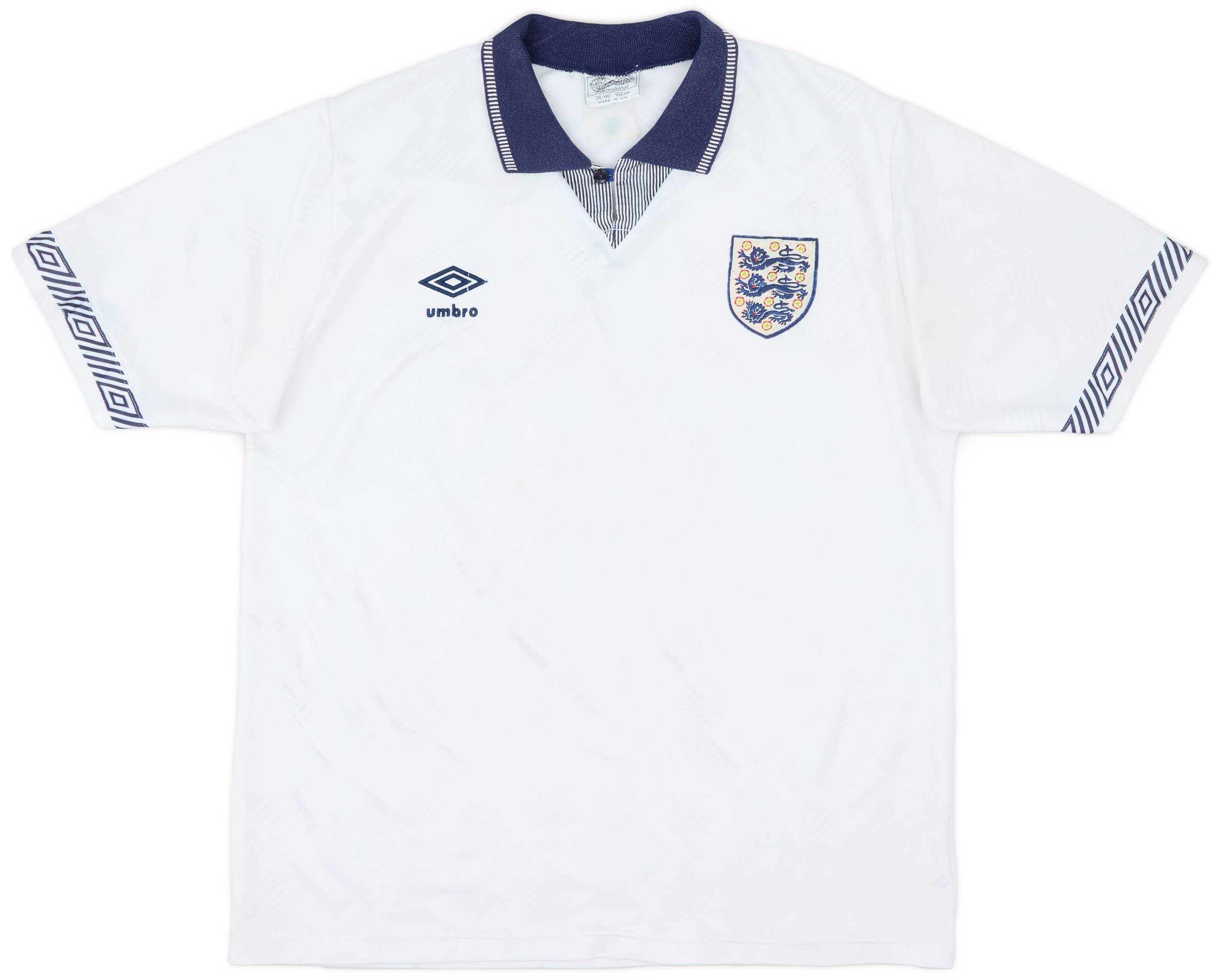 1990-92 England Home Shirt - 6/10 - (M)