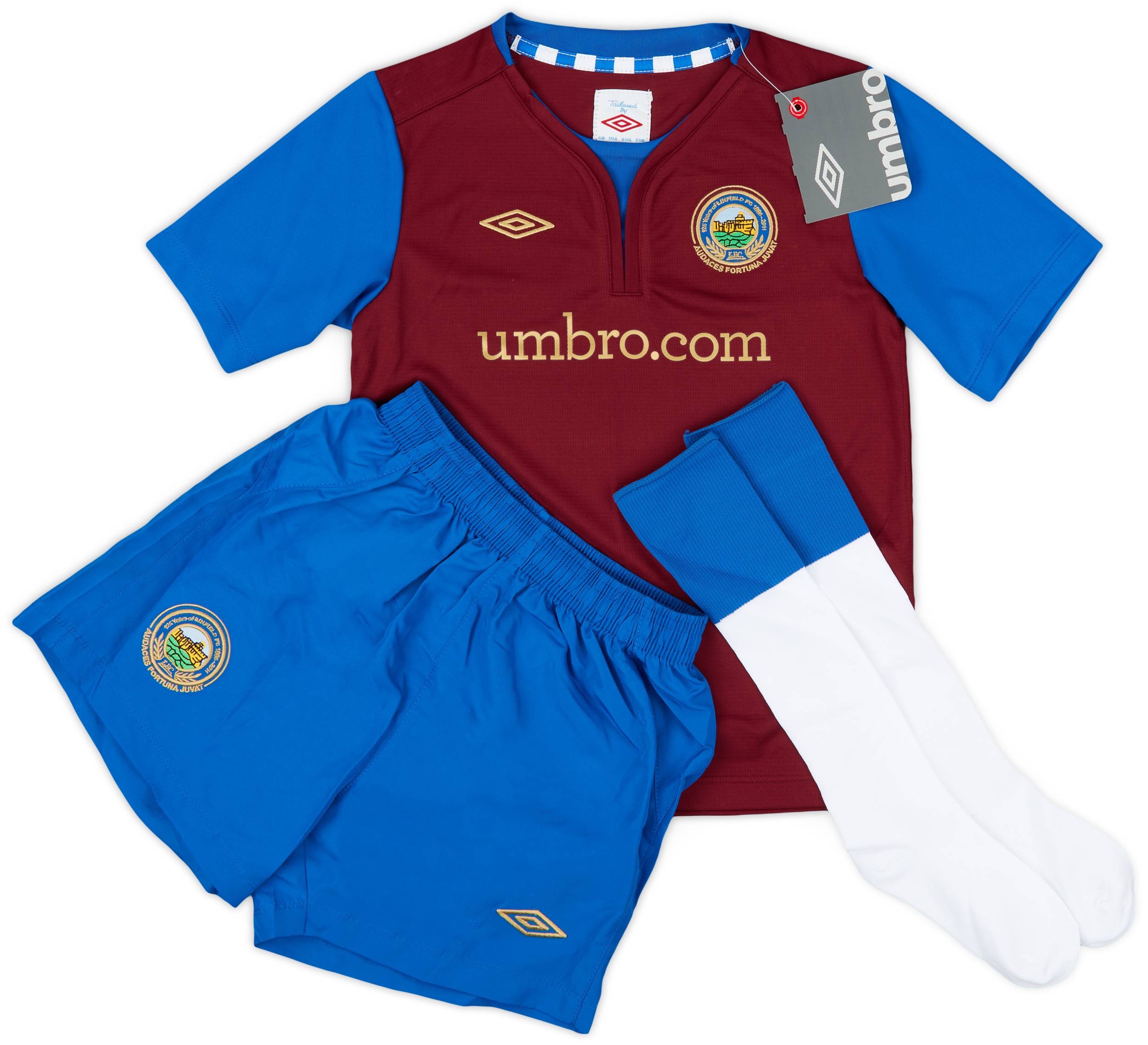 2011-12 Linfield Away Full Kit (6-7 Years)