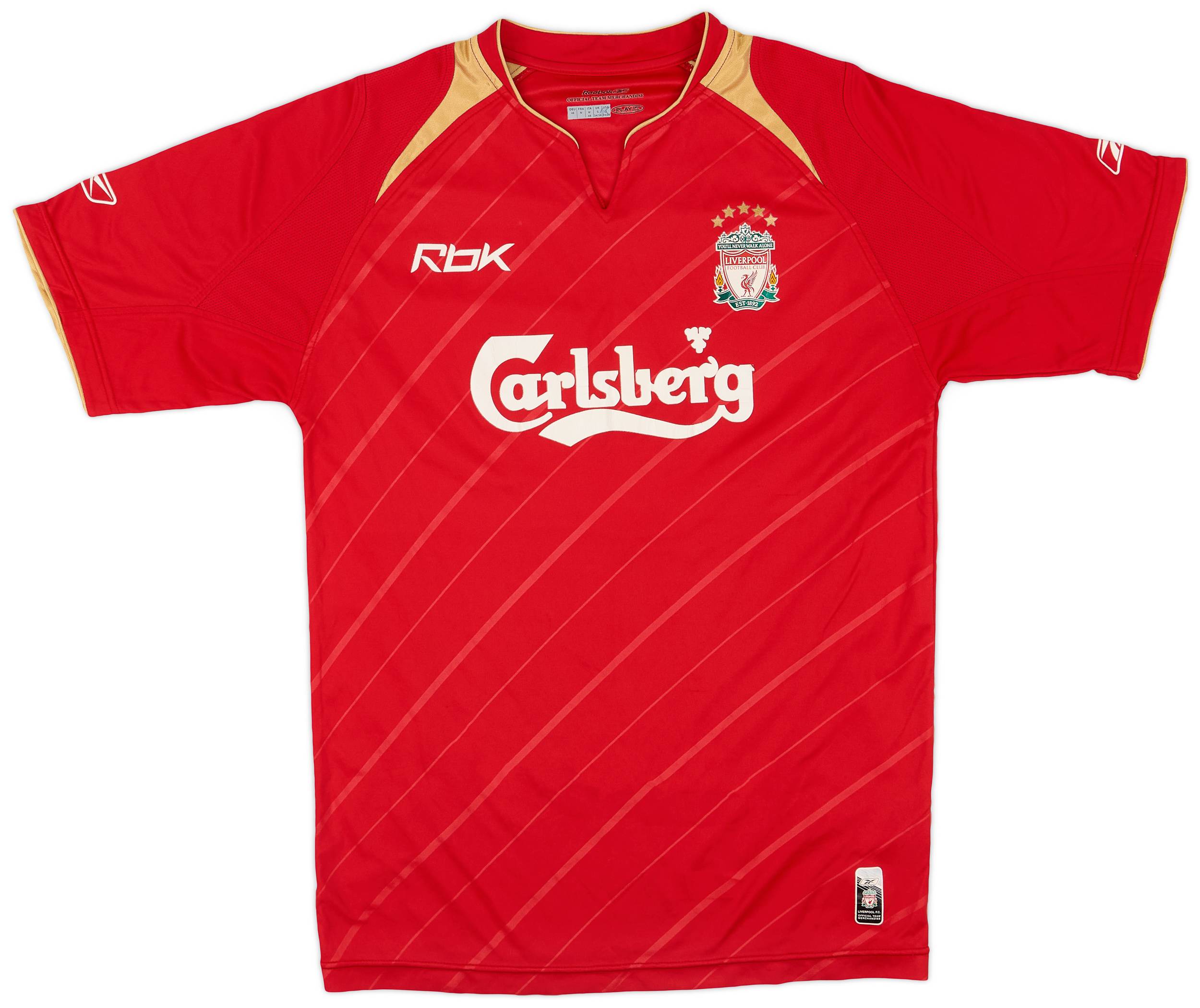 2005-06 Liverpool CL Home Shirt - 5/10 - (S)