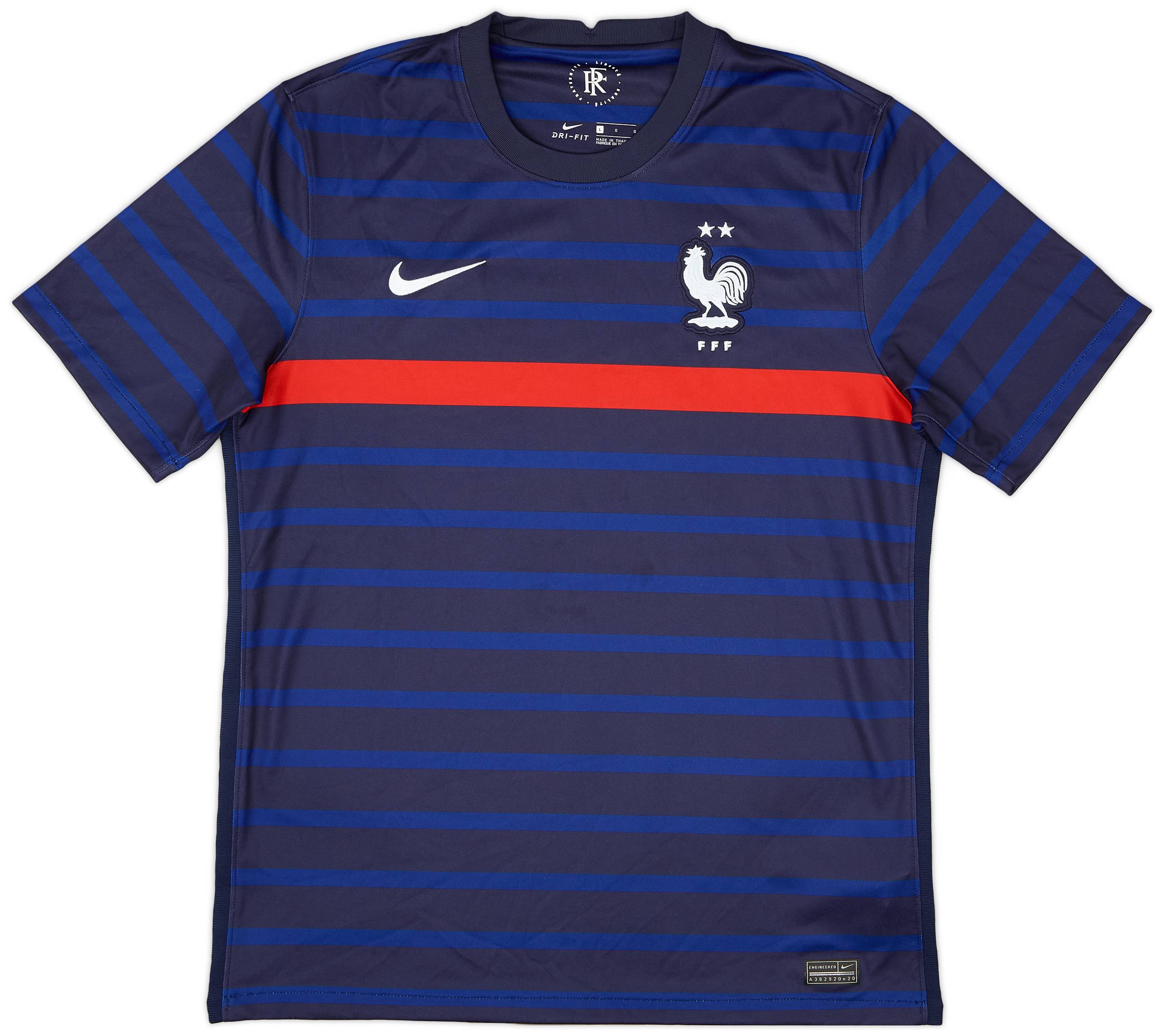 2020-21 France Home Shirt - 10/10 - (L)