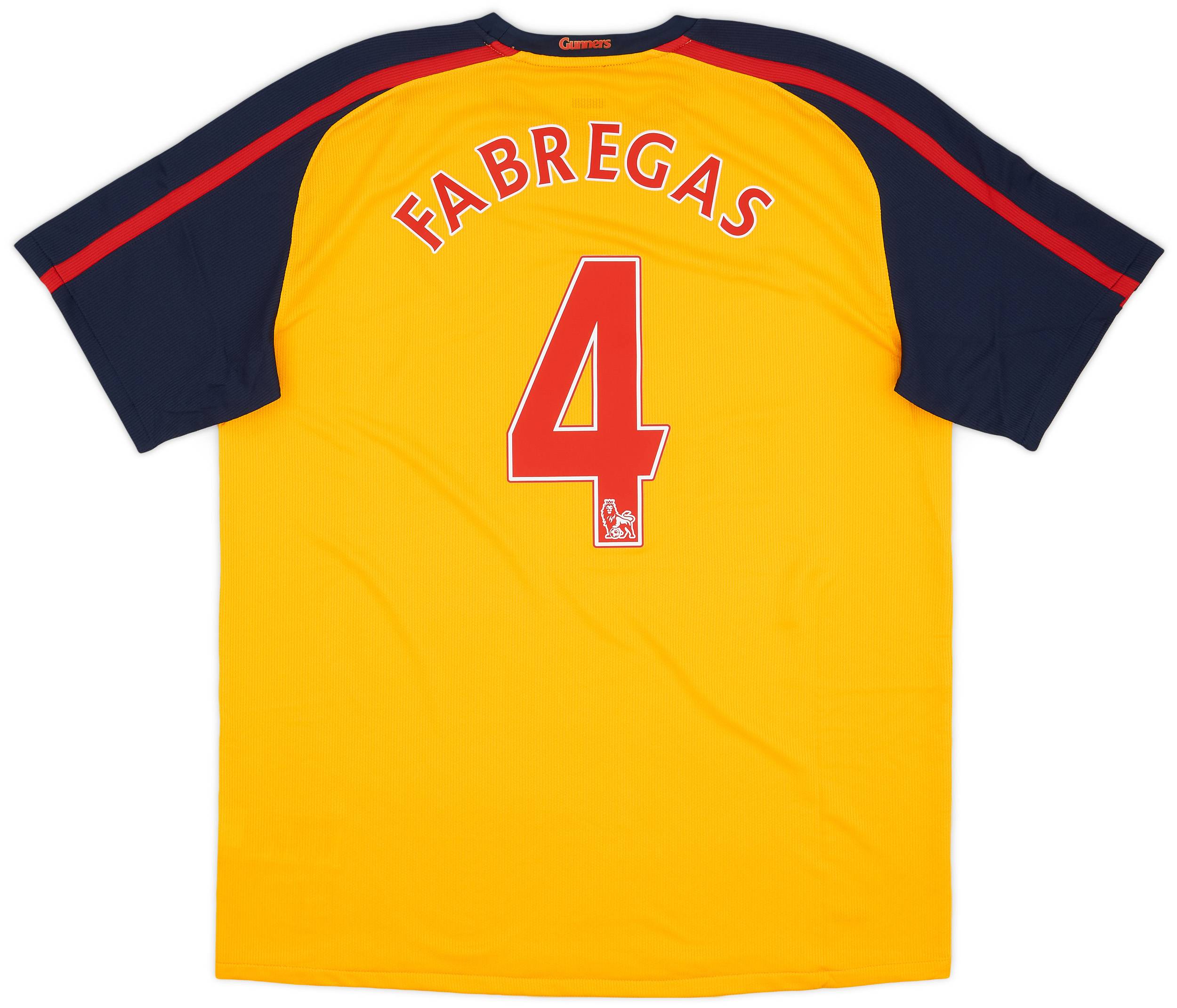 2008-09 Arsenal Away Shirt Fabregas #4 (L)
