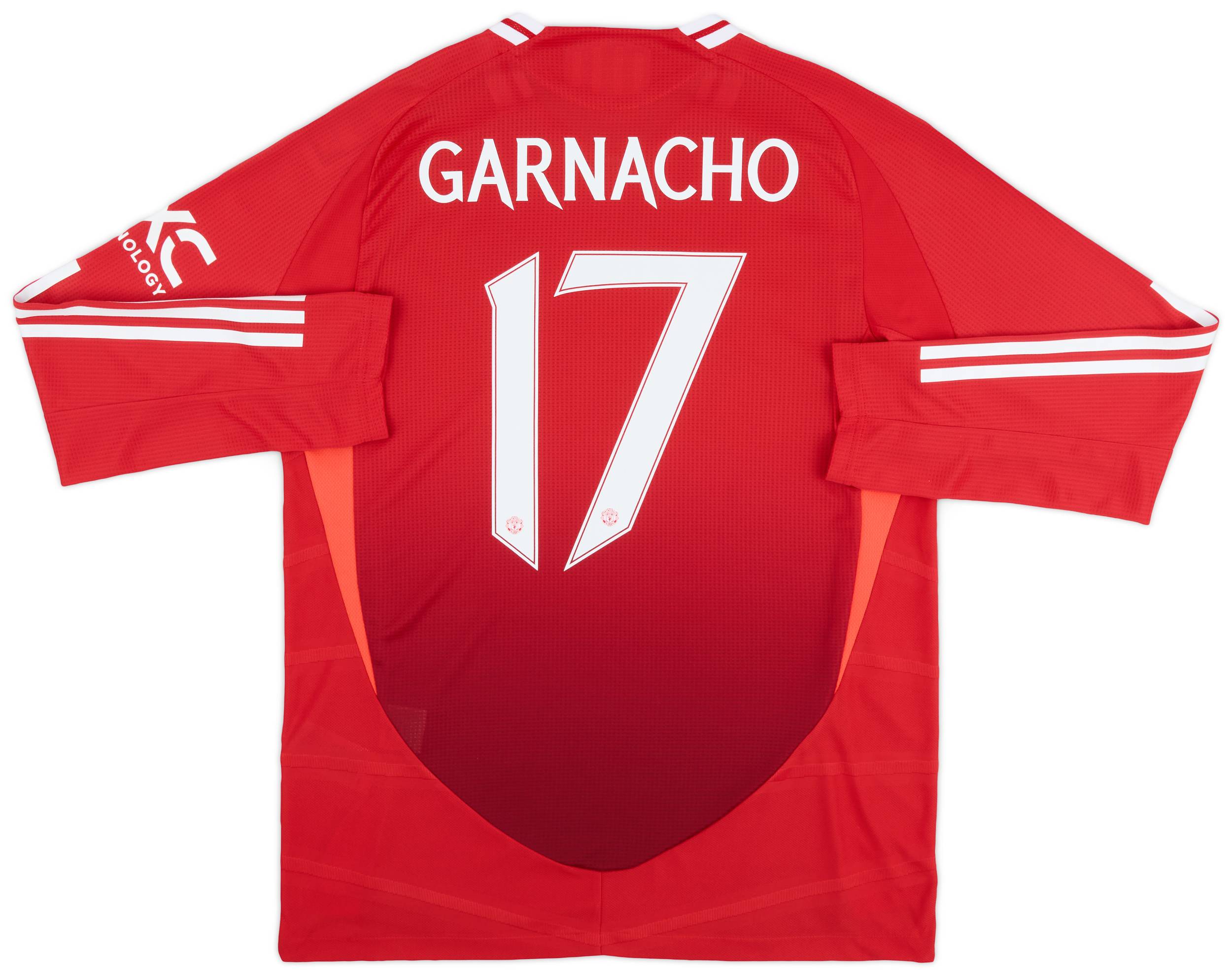 2024-25 Manchester United Authentic Home L/S Shirt Garnacho #17
