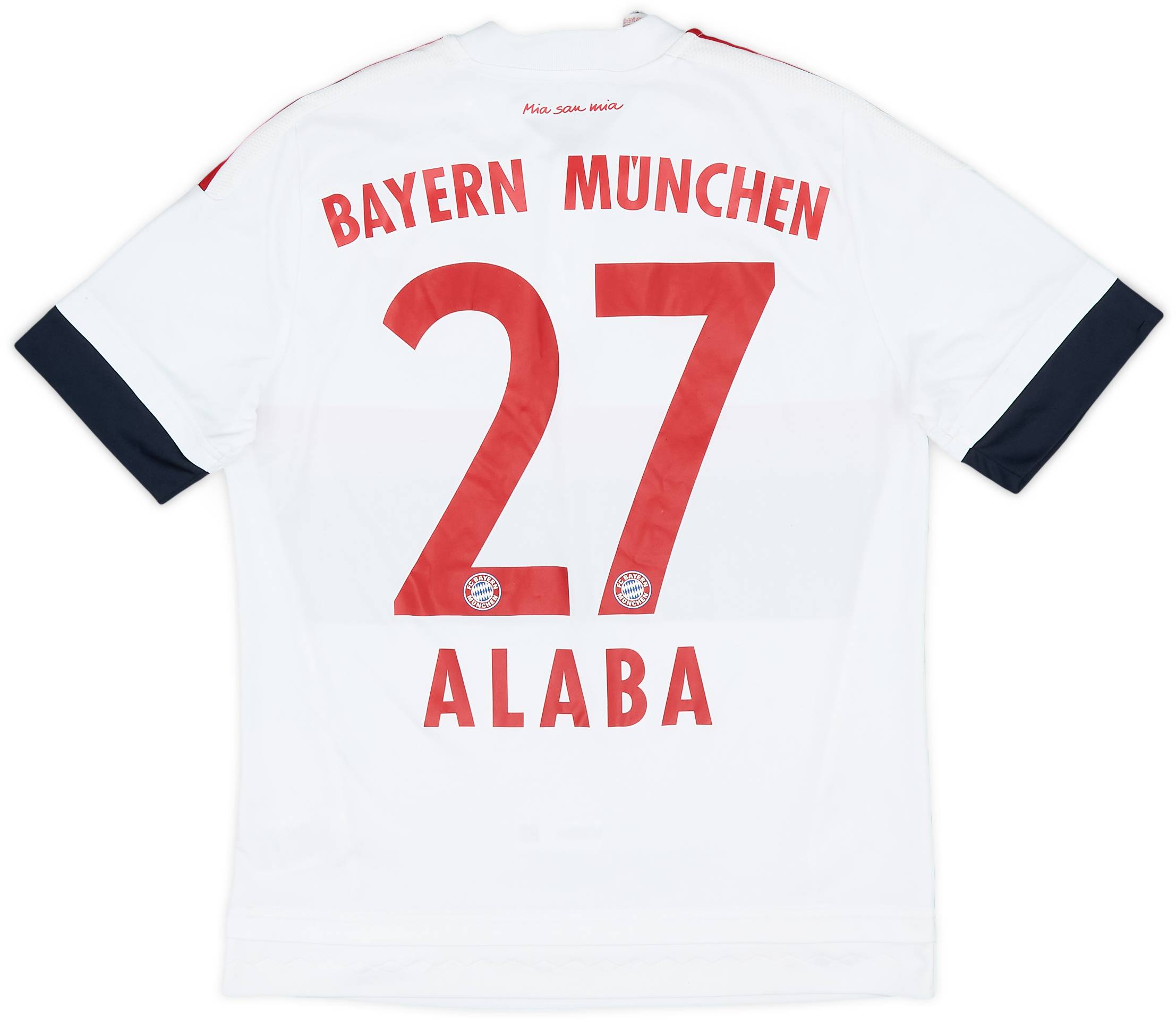 2015-16 Bayern Munich Away Shirt Alaba #27 - 8/10 - (L.Boys)