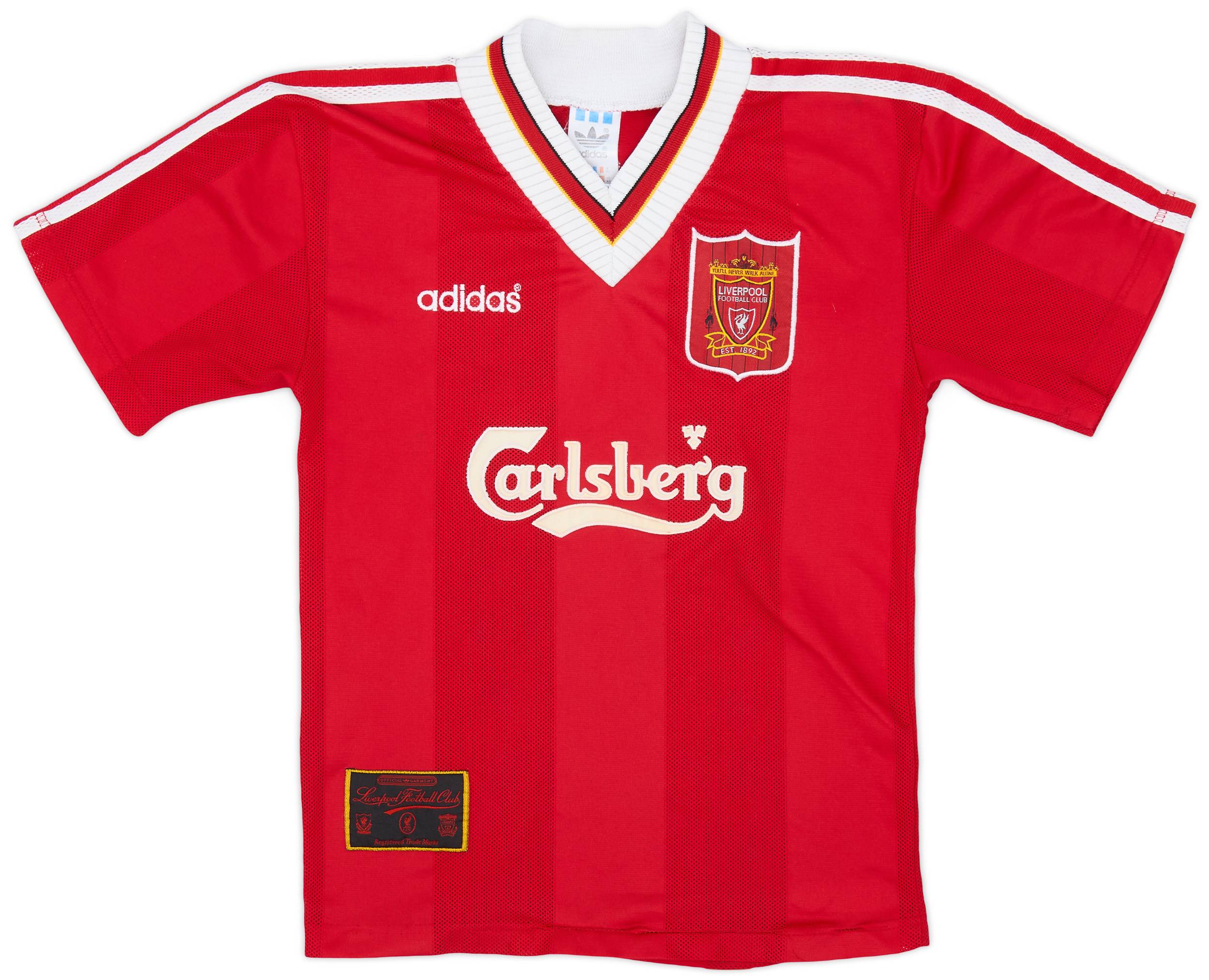 1995-96 Liverpool Home Shirt - 8/10 - (XS)