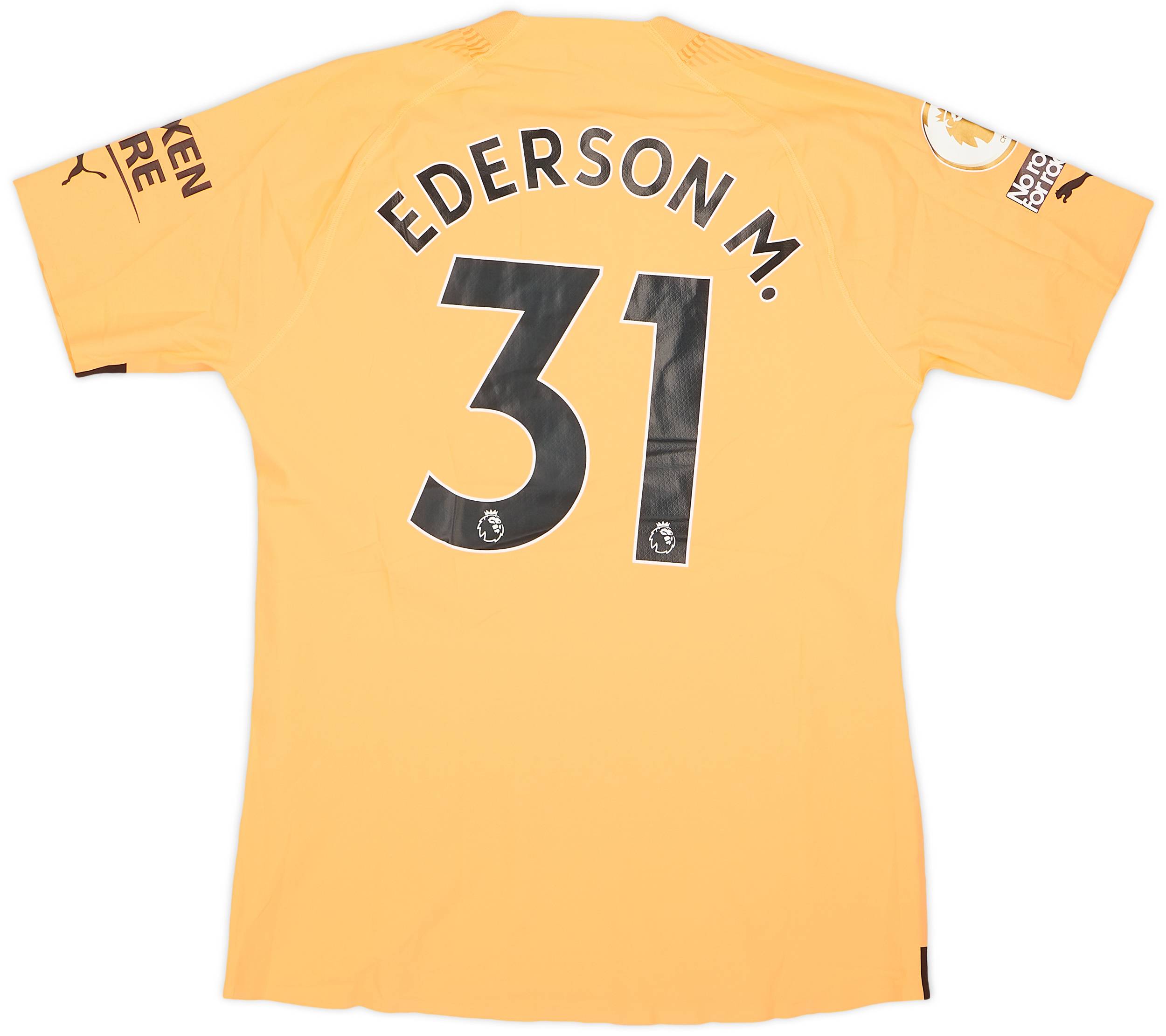 2022-23 Manchester City Match Issue GK Shirt Ederson M. #31