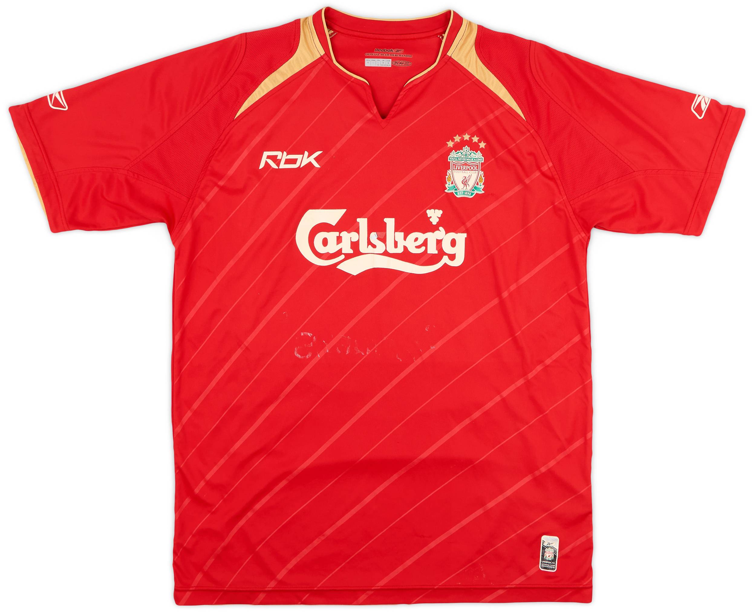 2005-06 Liverpool CL Home Shirt - 3/10 - (M)