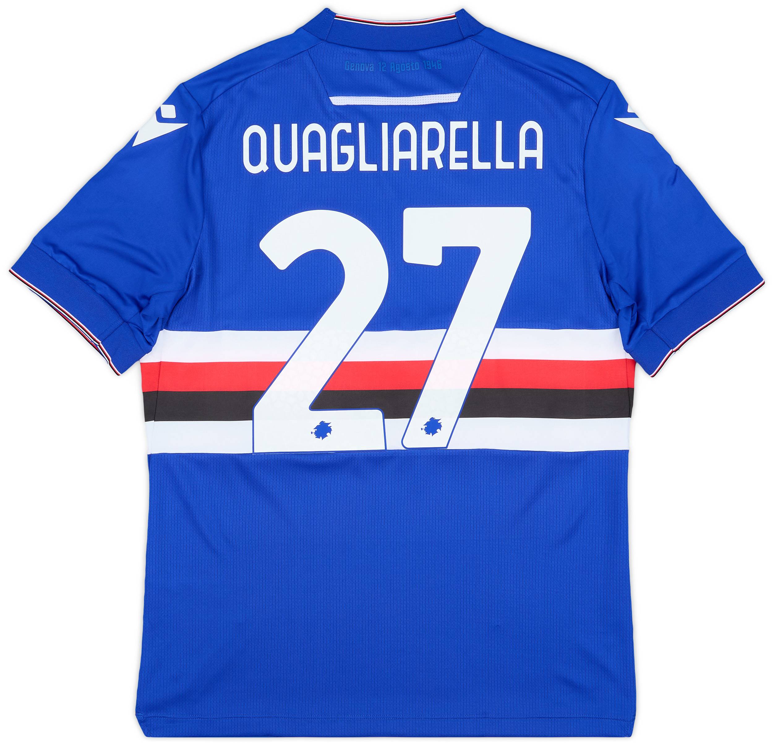 2022-23 Sampdoria Home Shirt Quagliarella #27 (L)