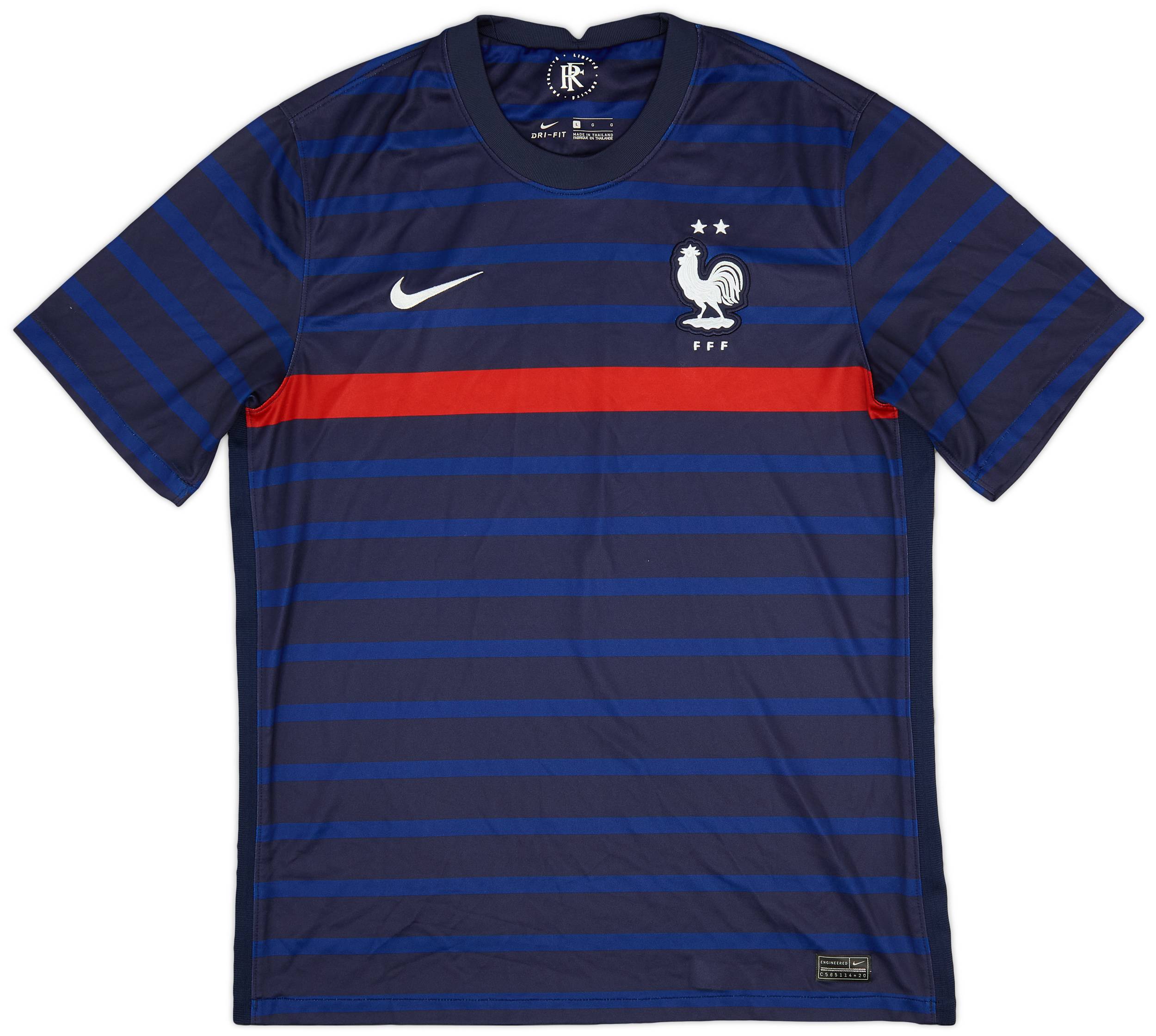 2020-21 France Home Shirt - 9/10 - (L)