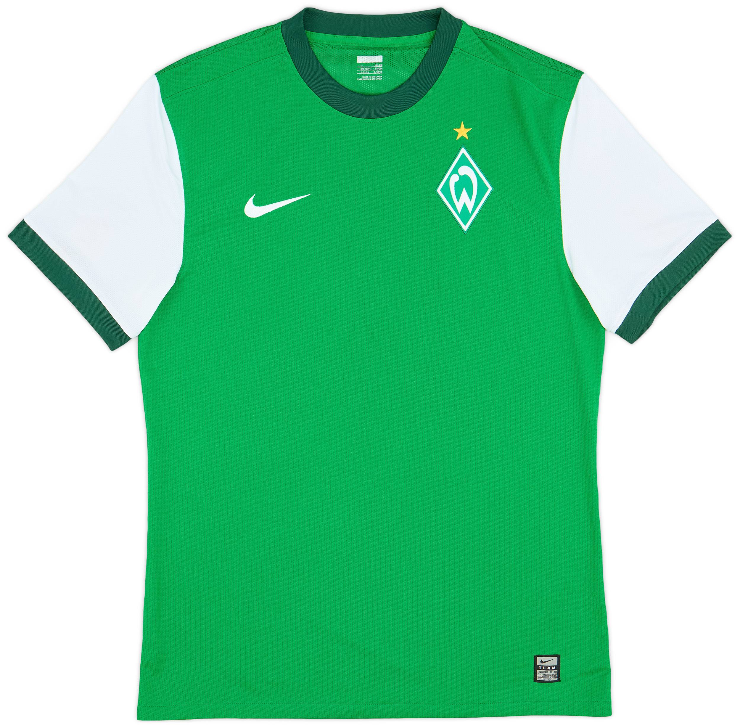 2009-10 Werder Bremen Player Issue Home Shirt - 9/10 - (L)