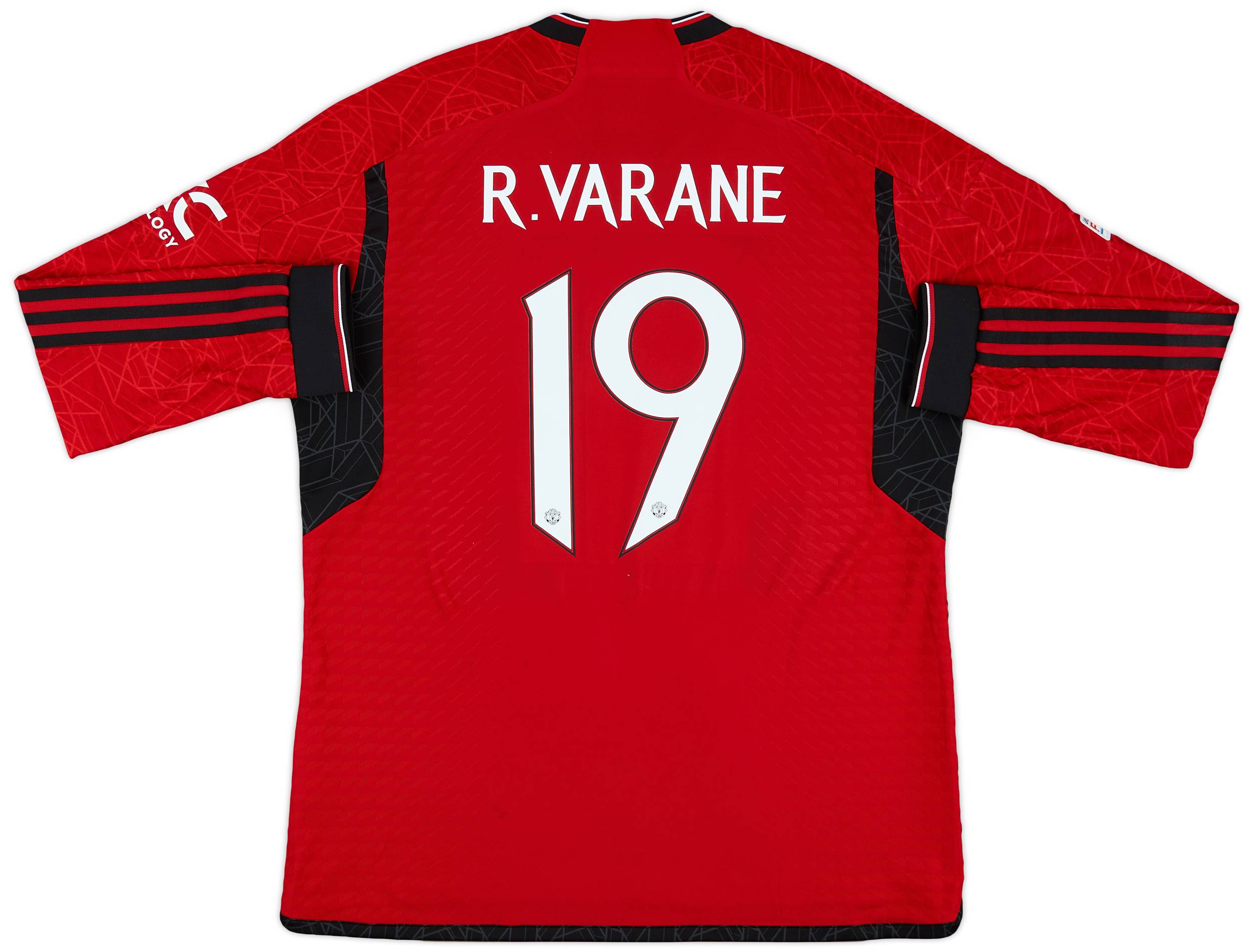 2023-24 Manchester United Authentic Home L/S Shirt R.Varane #19 - 8/10 ...