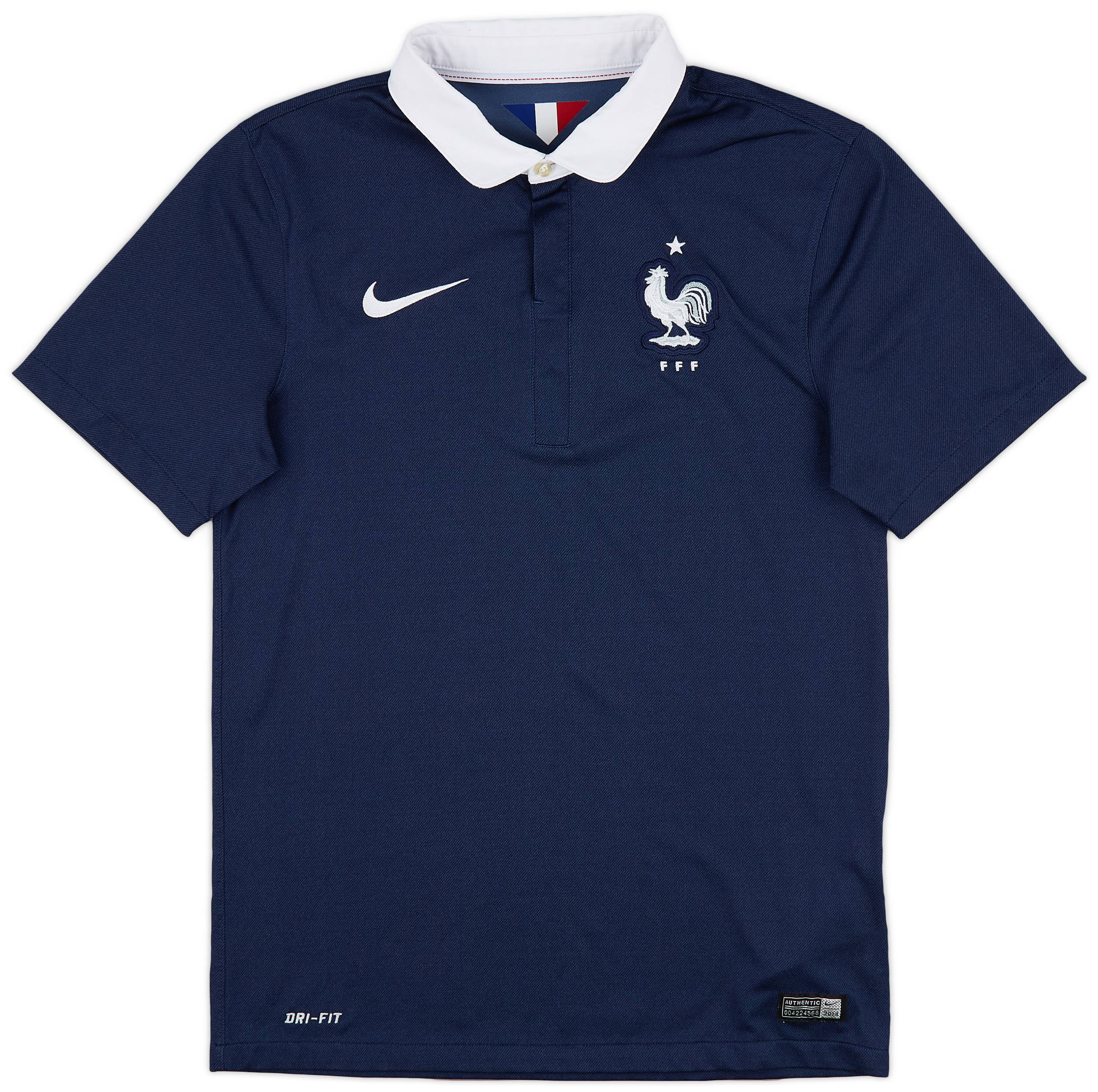 2014-15 France Home Shirt - 9/10 - (S)