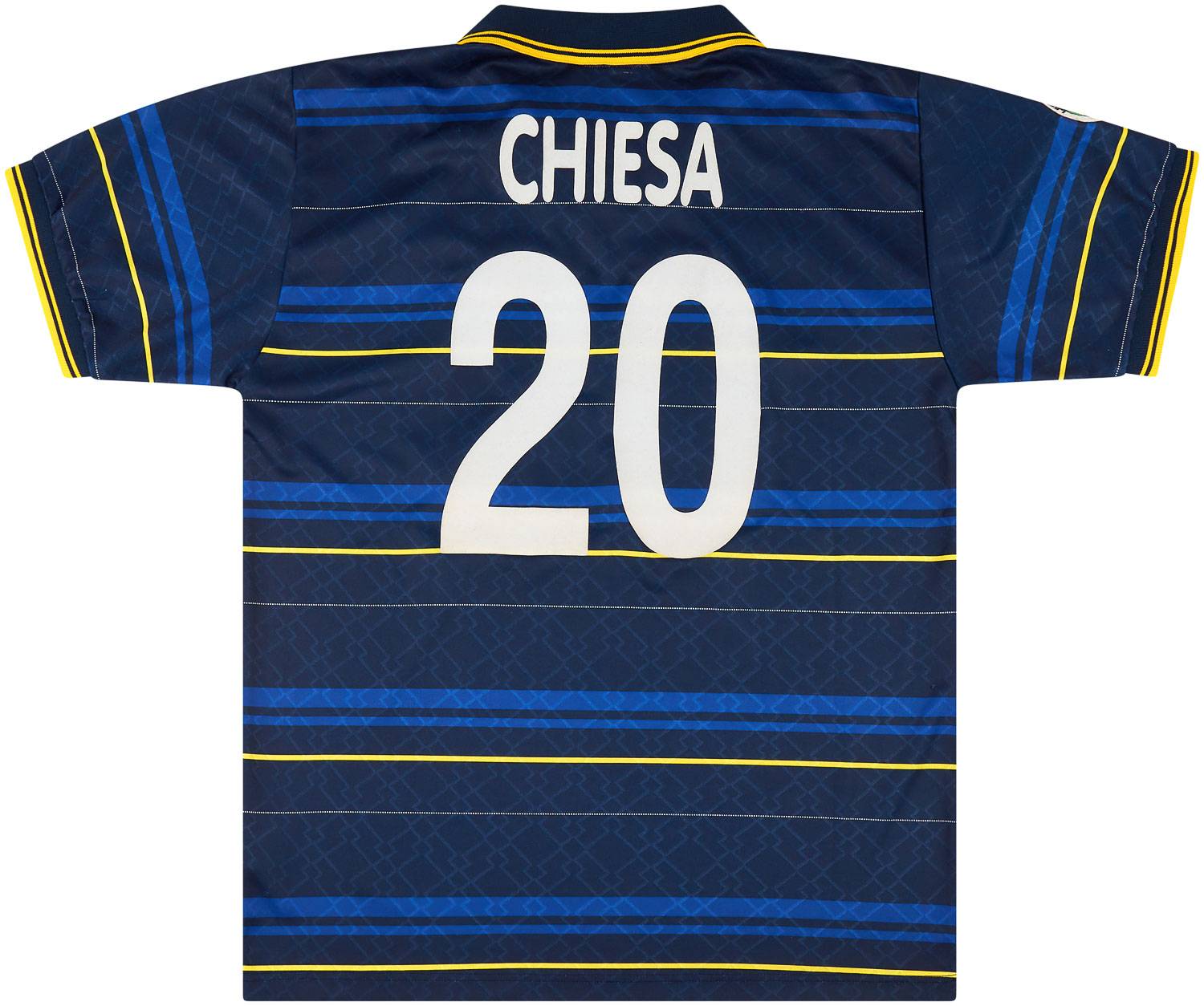 1998-99 Parma Match Issue Third Shirt Chiesa #20