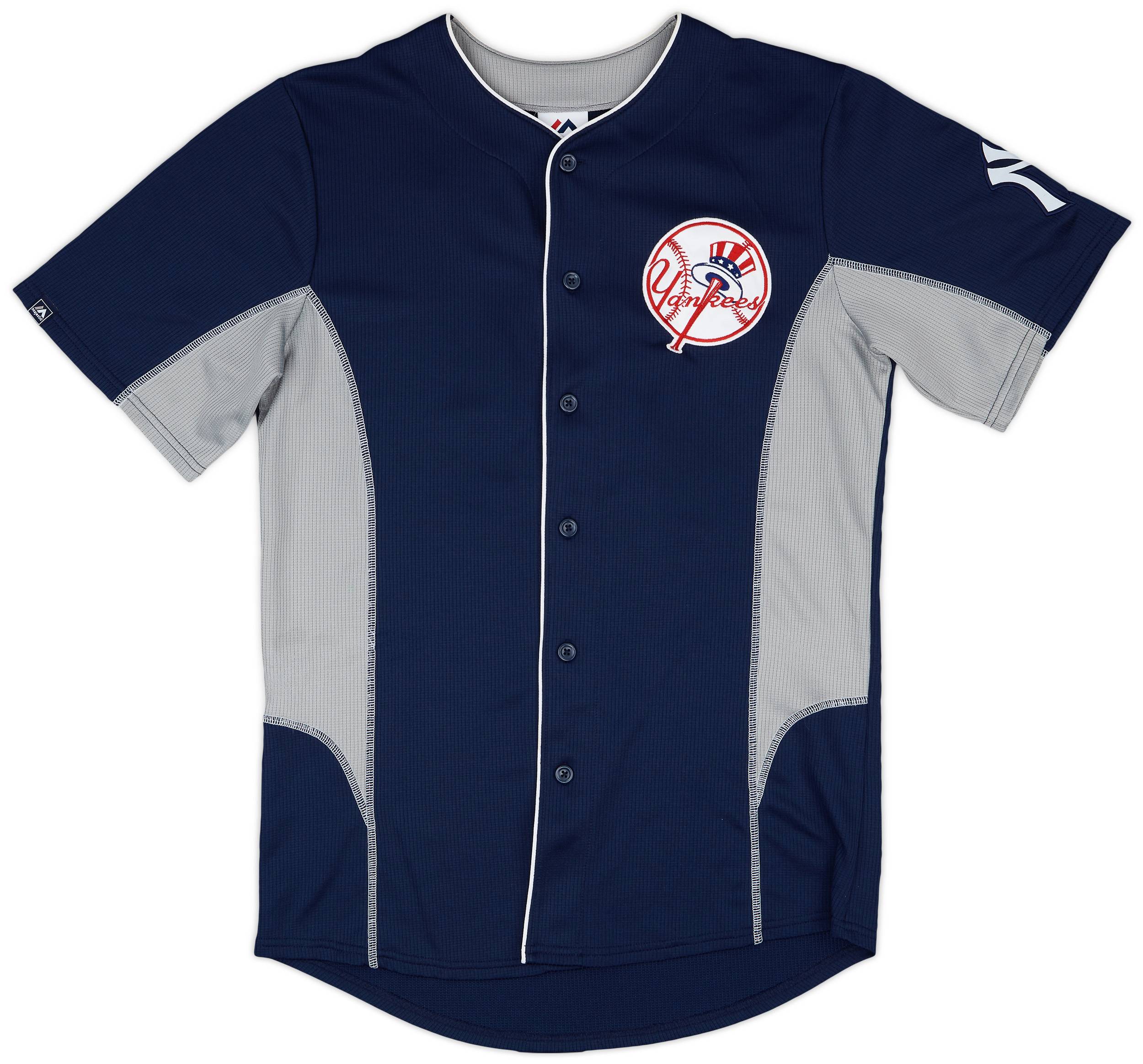 2014 New York Yankees Jeter #2 Majestic Jersey - 9/10 - (M)