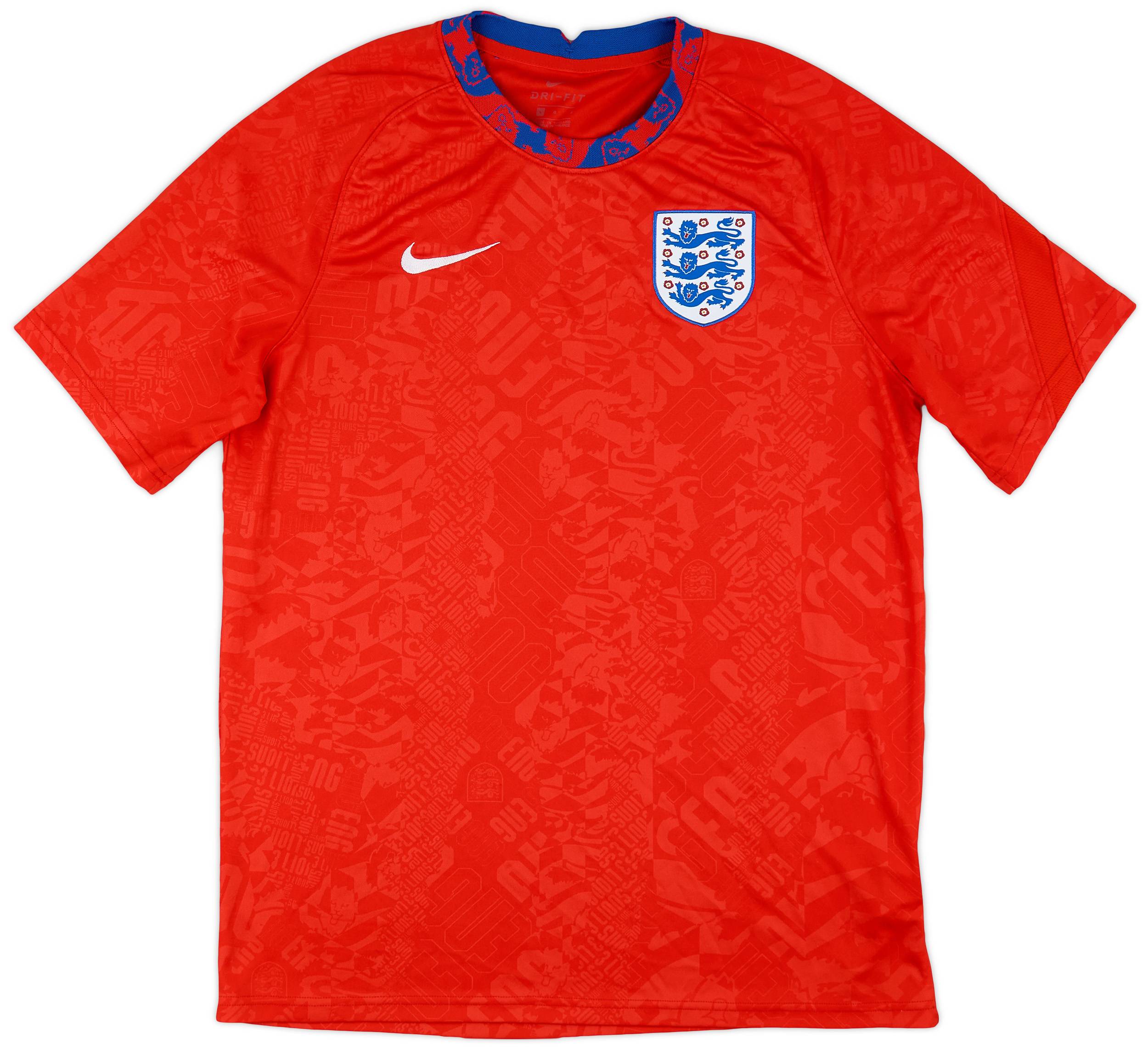 2020-21 England Nike Training Shirt - 8/10 - (L)
