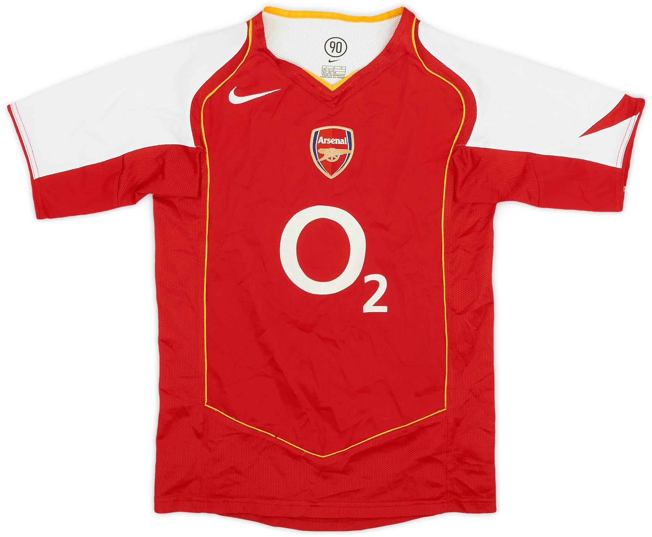2004-05 Arsenal Home Shirt - 8/10 - (L.Boys)