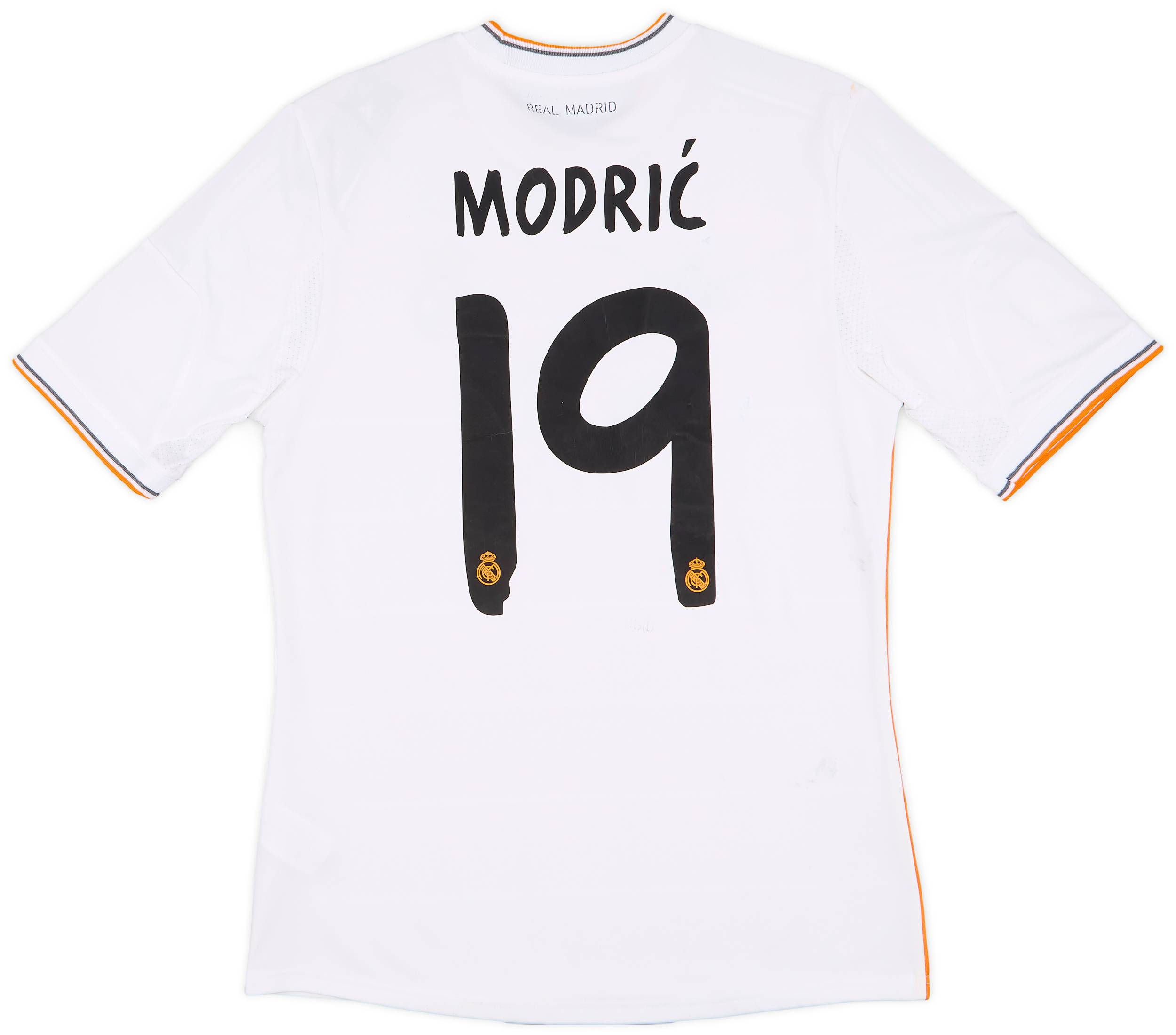 2013-14 Real Madrid Home Shirt Modric #19 (M)