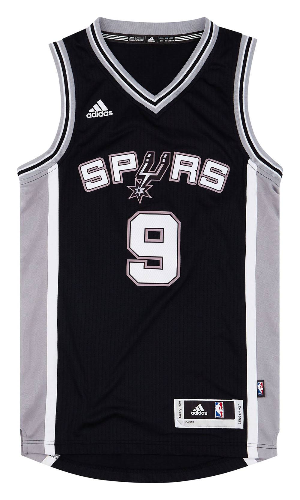 2014-17 San Antonio Spurs Parker #9 adidas Swingman Jersey (Away) XXS