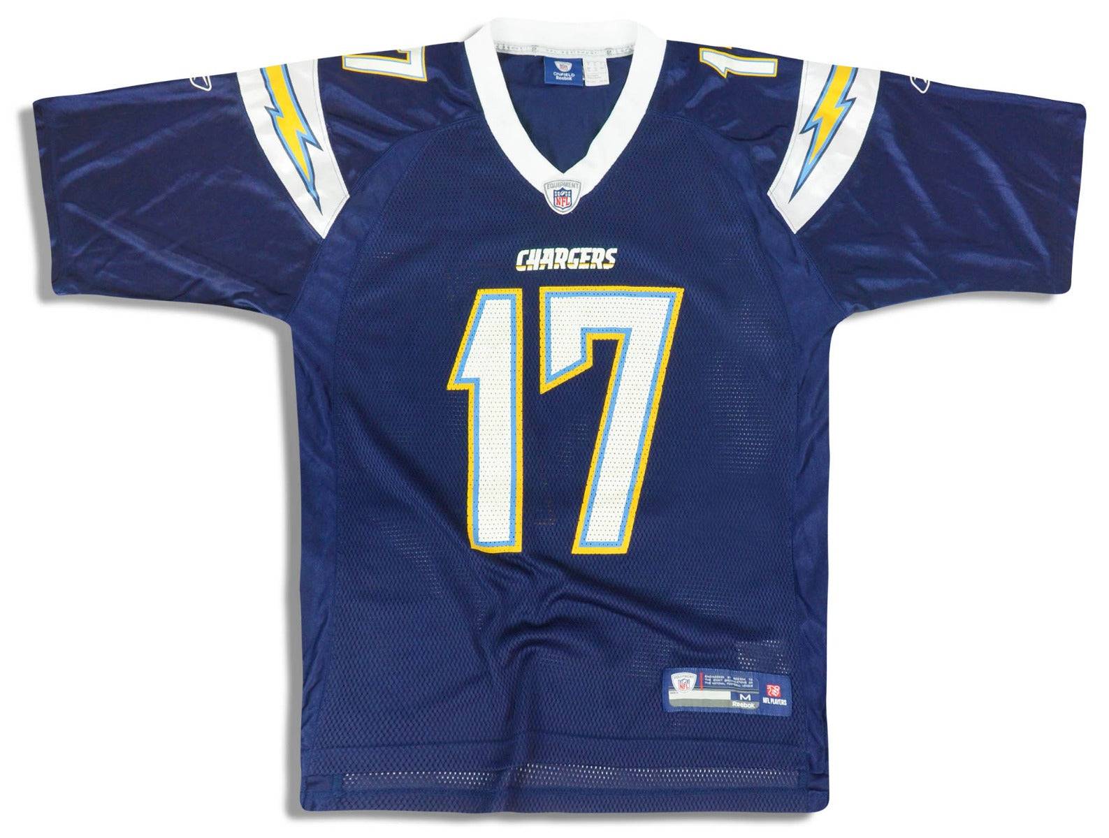 2008-11 San Diego Chargers Rivers #17 Reebok On Field Jersey (Home) M