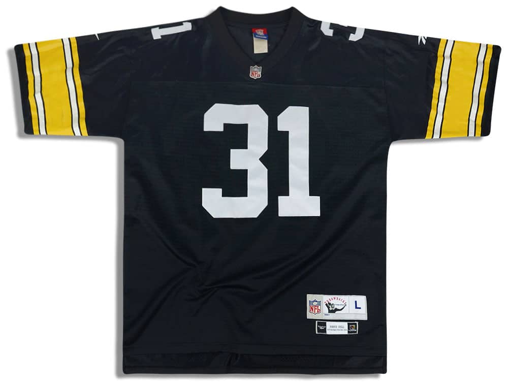 1978 Pittsburgh Steelers Shell #31 Reebok Throwback Jersey (Home) L