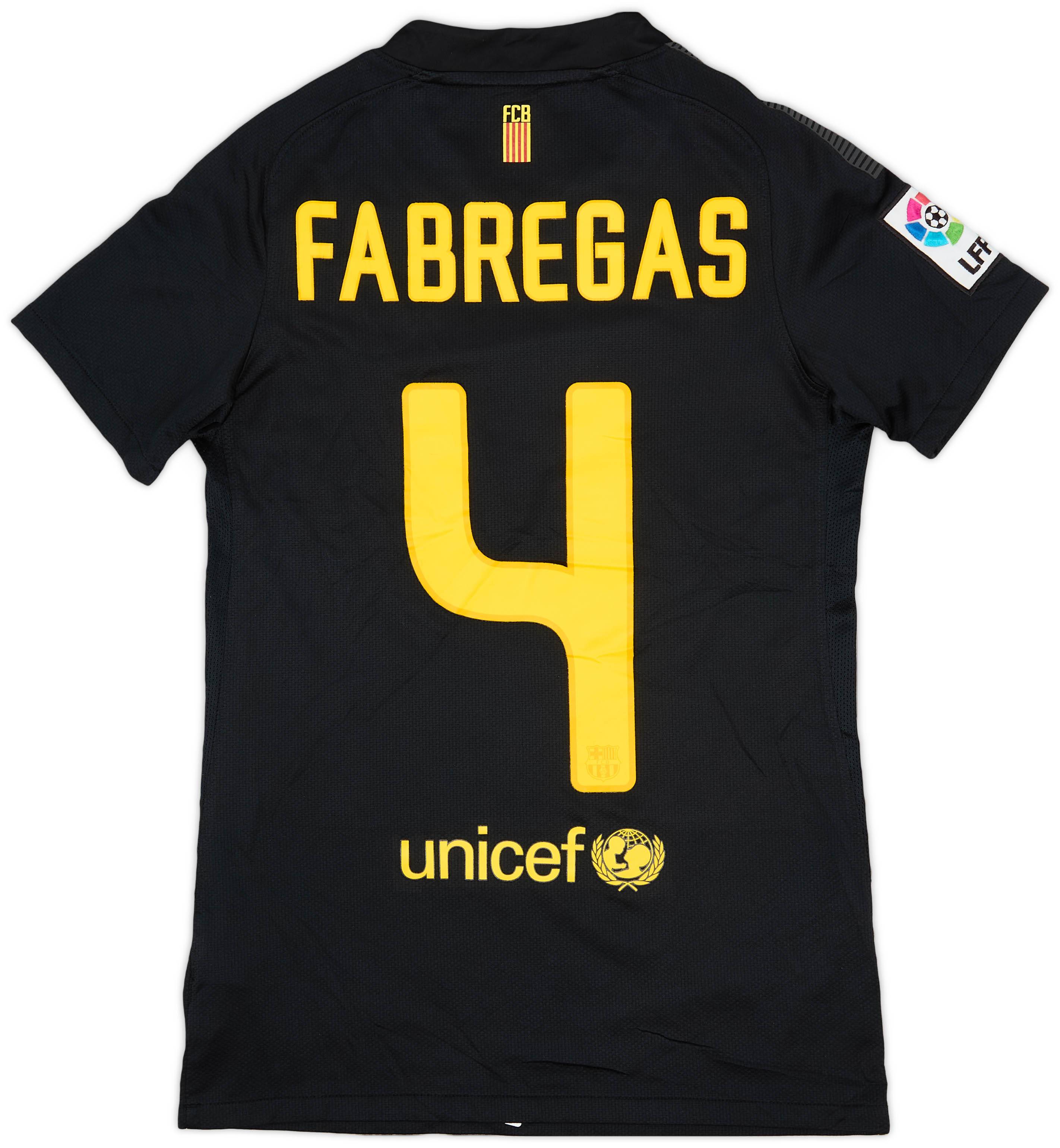 2011-12 Barcelona Away Shirt Fabregas #4 - 5/10 - (Women's XS)