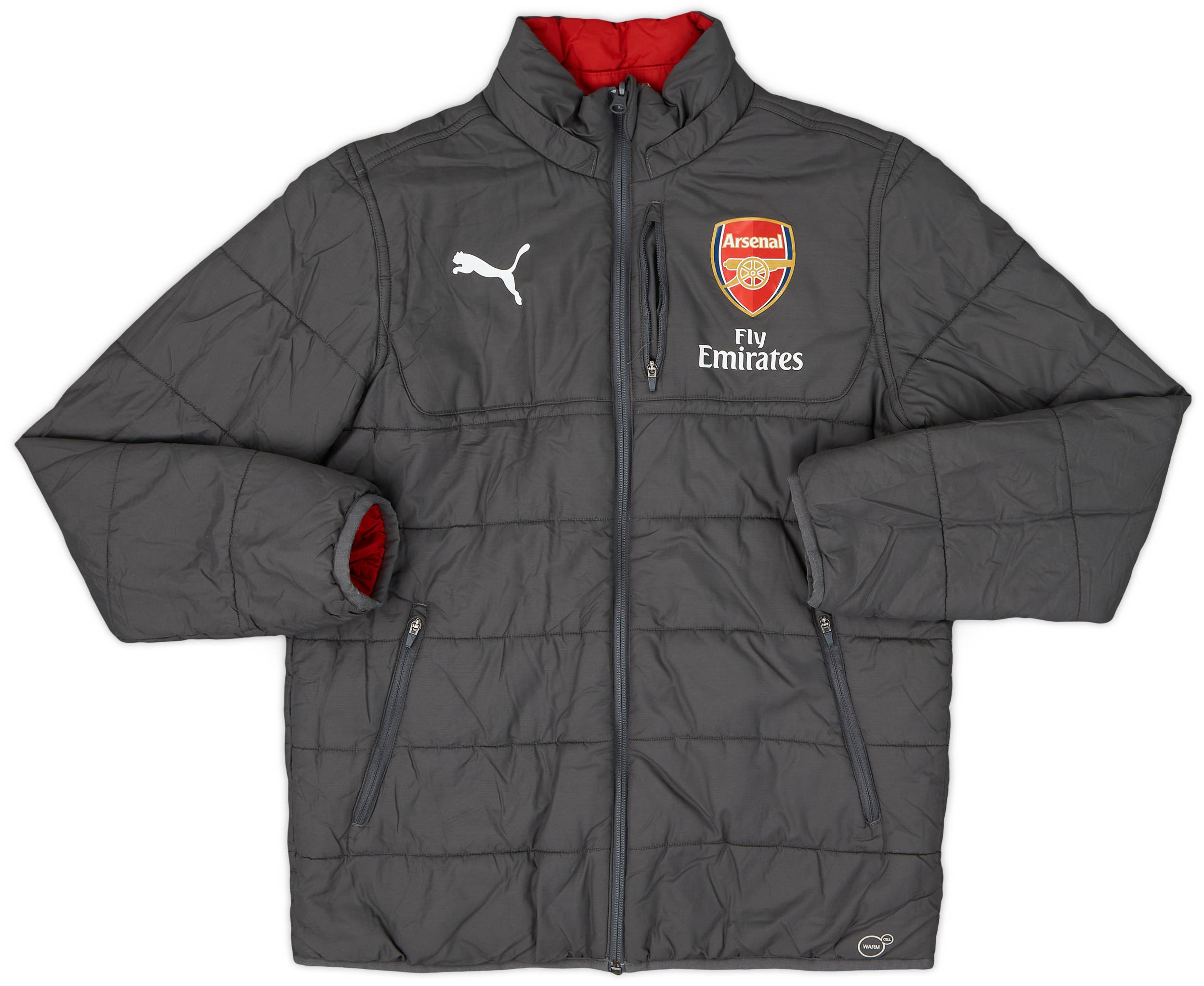 2017-18 Arsenal Puma Reversible Padded Bench Coat - 8/10 - (M.Boys)
