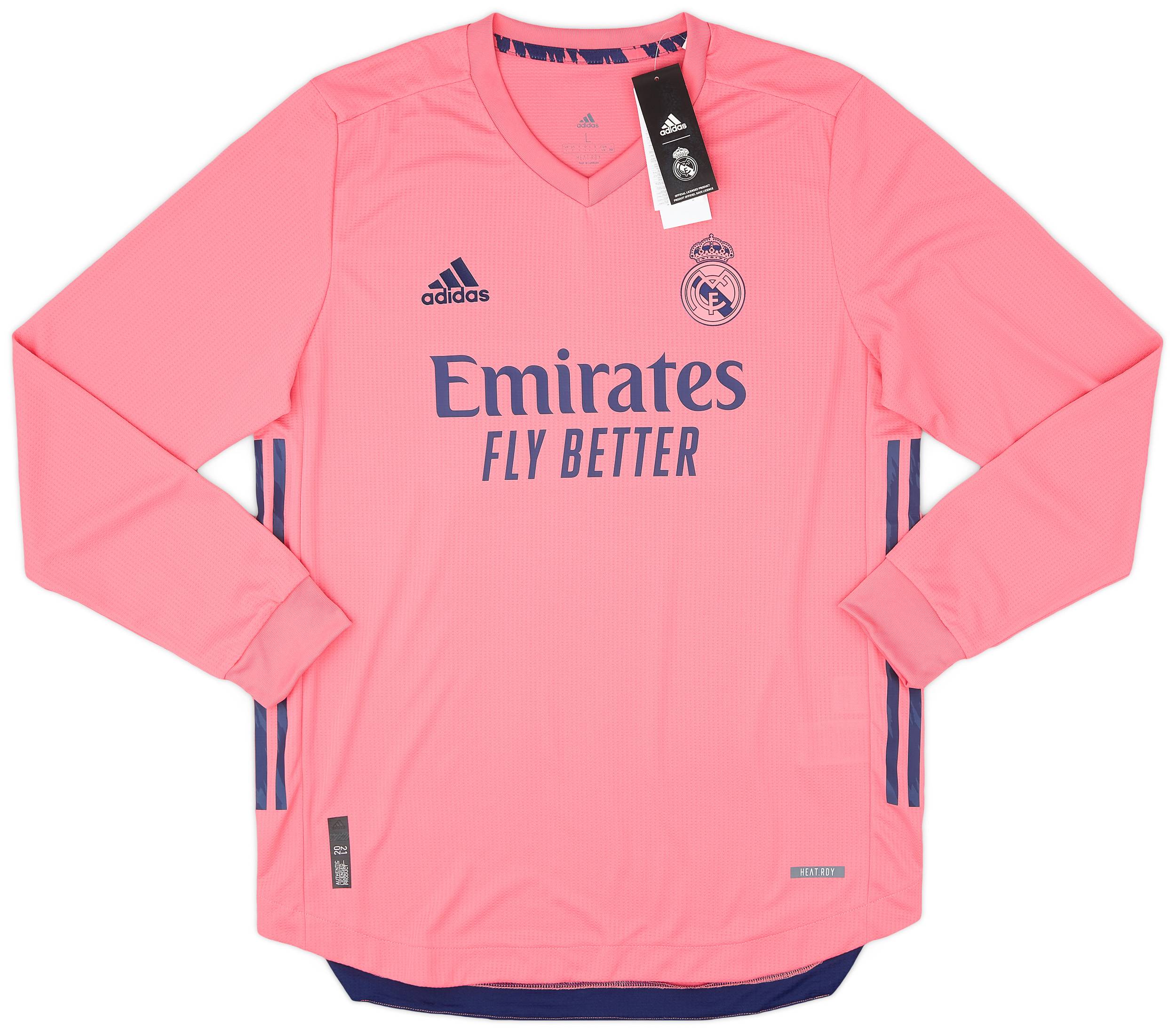 2020-21 Real Madrid Authentic Away L/S Shirt