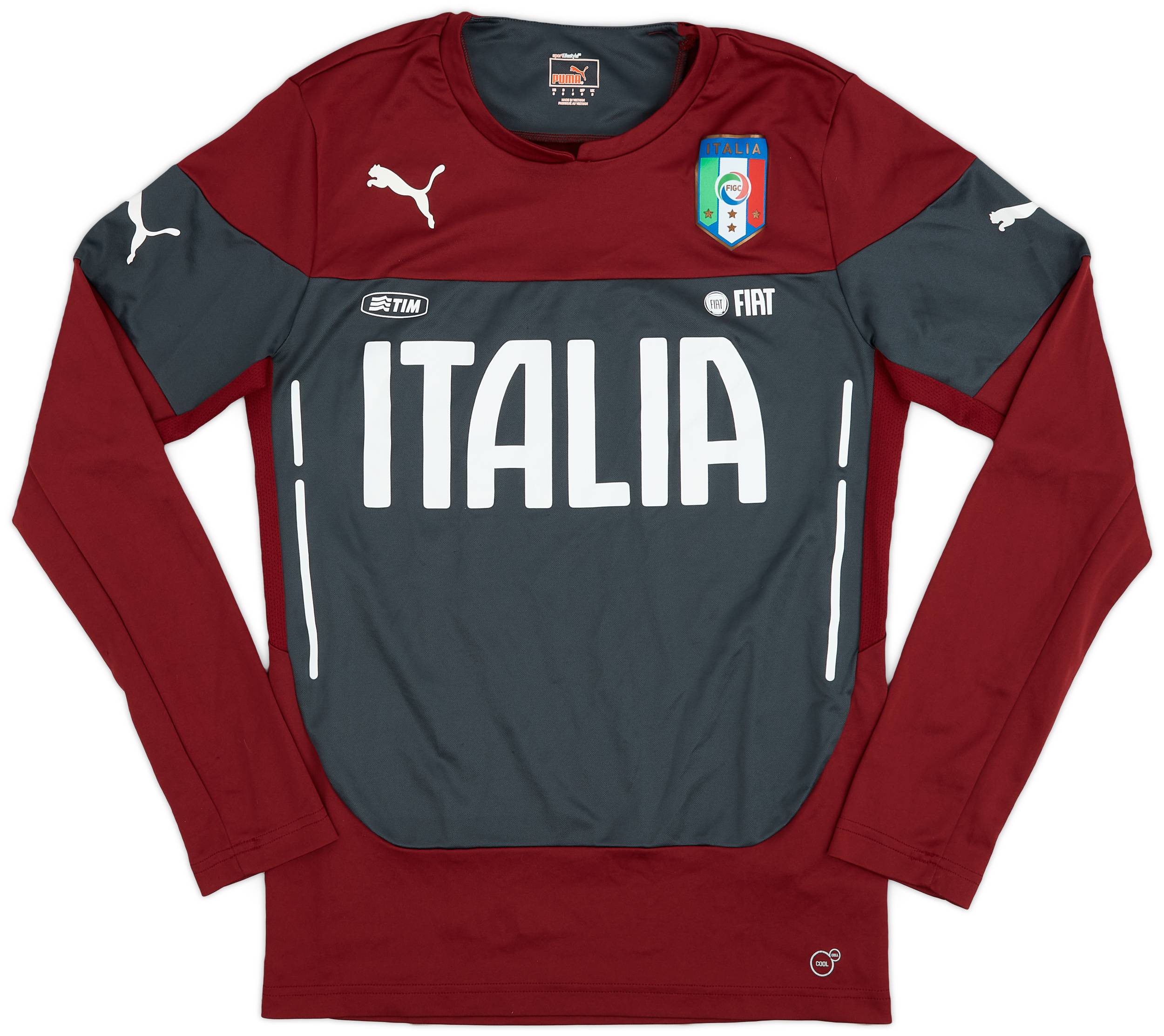 2014-15 Italy Puma L/S Training Shirt - 8/10 - (S)