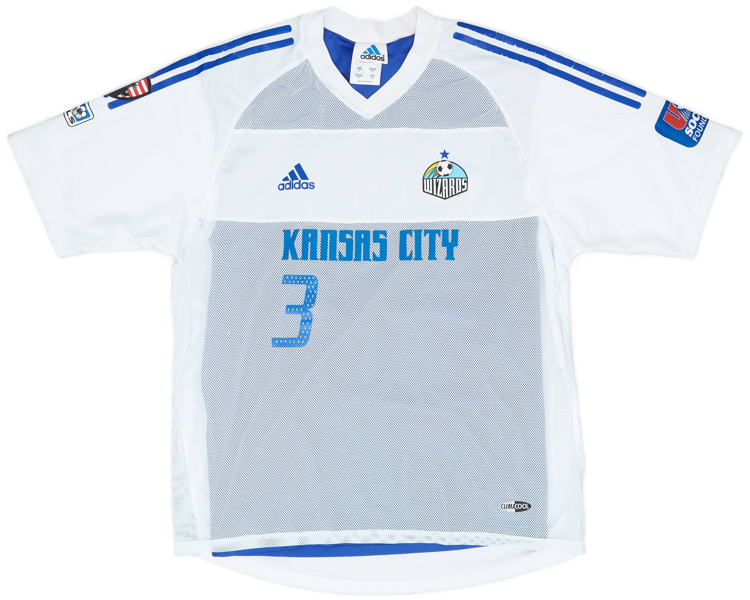 2001-04 Kansas City Wizards Match Issue Signed Away Shirt Garcia #3