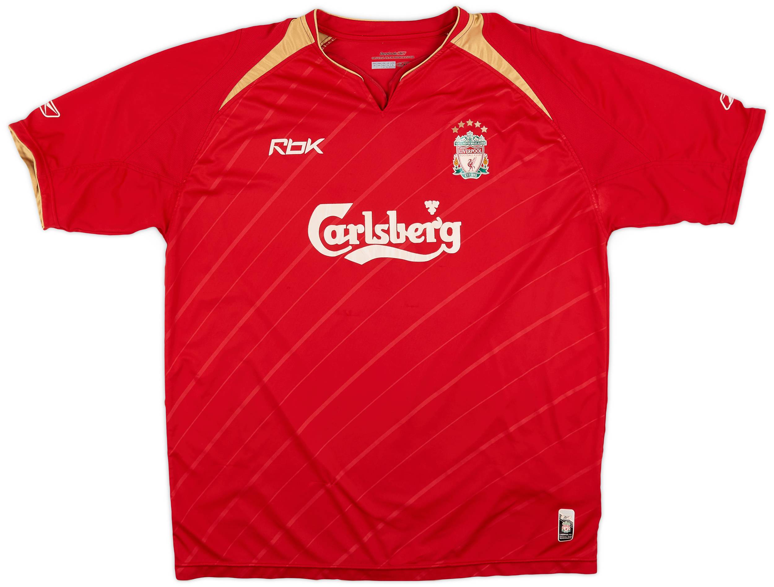 2005-06 Liverpool CL Home Shirt - 5/10 - (XL)