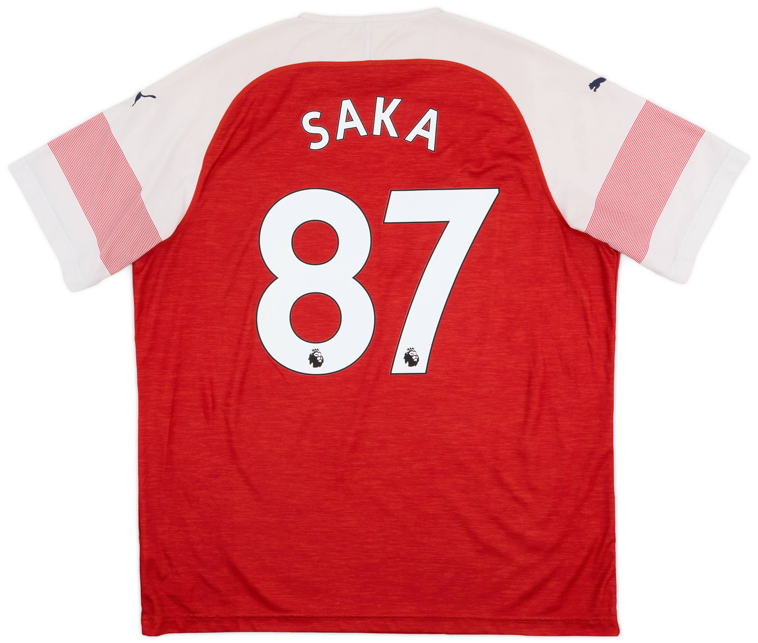 2018-19 Arsenal Home Shirt Saka #87 - 6/10 - (XXL)
