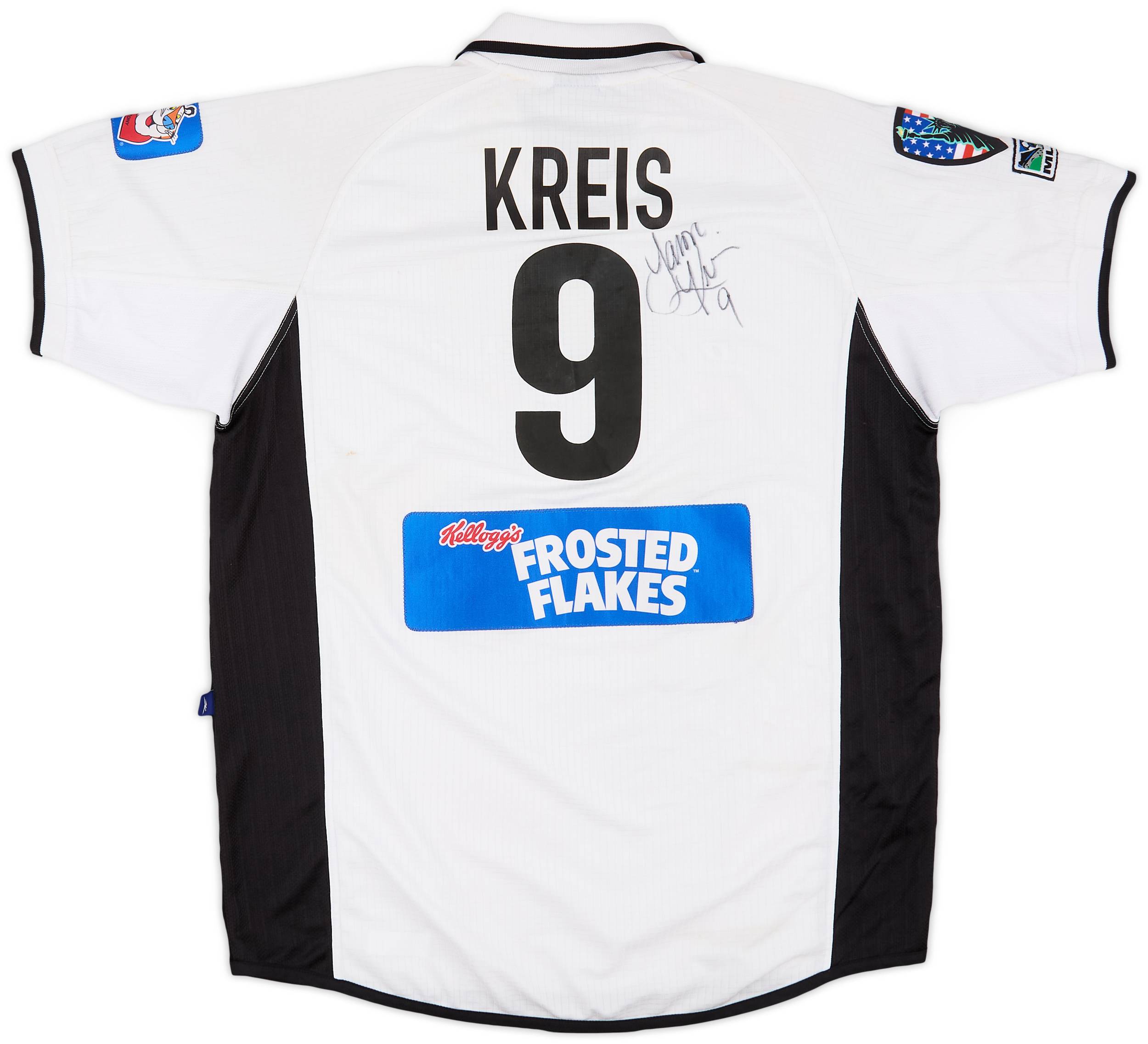 2001-02 Dallas Burn Match Issue Signed Away Shirt Kreis #9