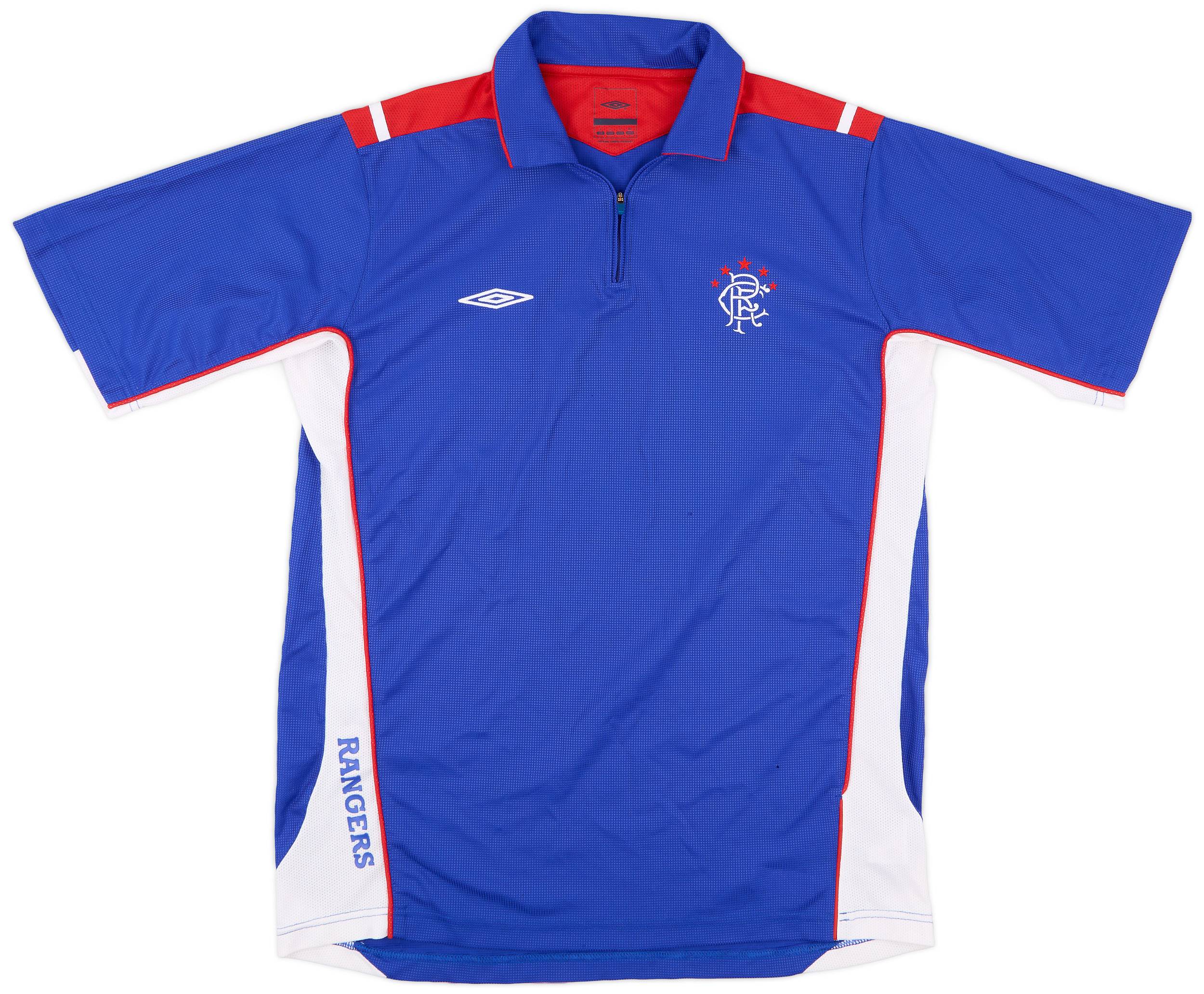 2006-07 Rangers Umbro 1/4 Zip Training Shirt - 9/10 - (L)