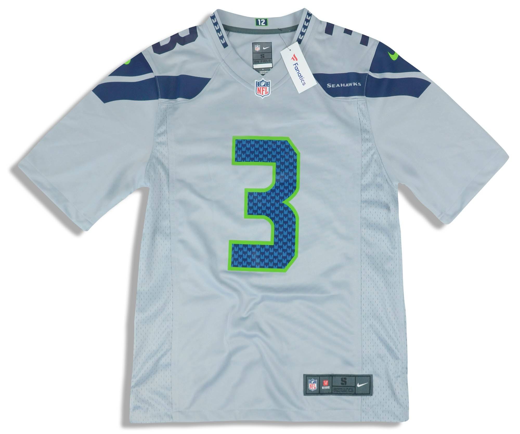 2018-19 Seattle Seahawks Wilson #3 Nike Game Jersey (Alternate) S - W/Tags