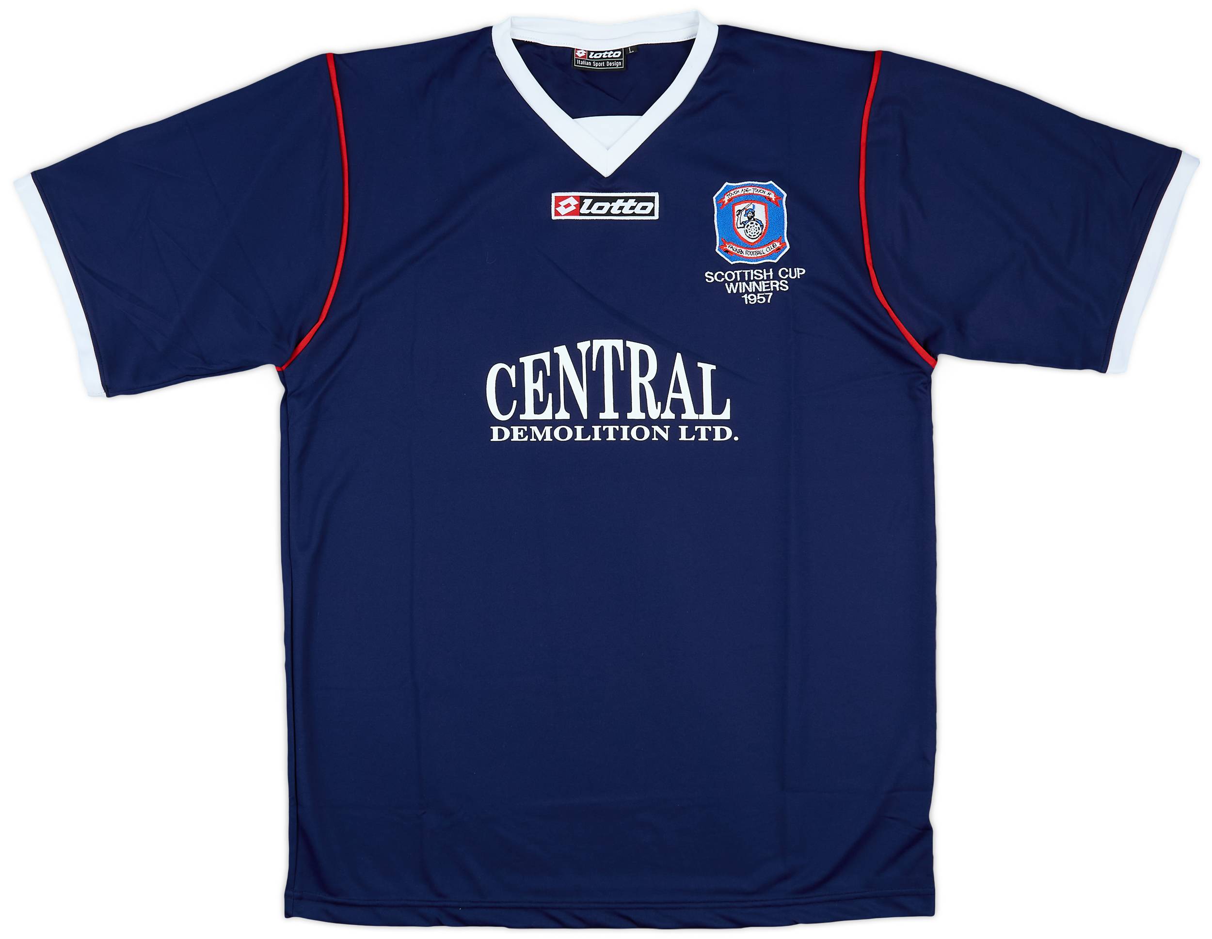 2007-08 Falkirk 'Scottish Cup Winners' Home Shirt - 8/10 - (L)