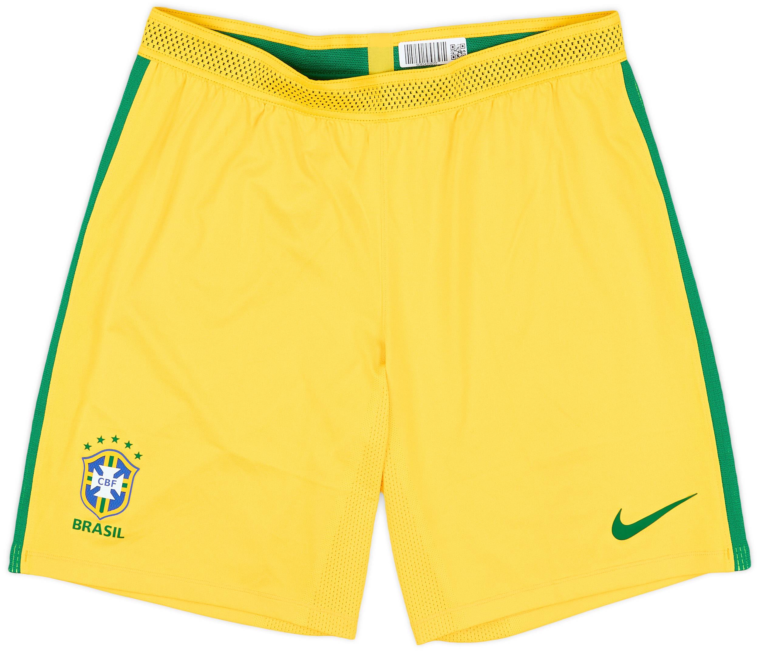 2016-17 Brazil Home Shorts - 9/10 - (L)