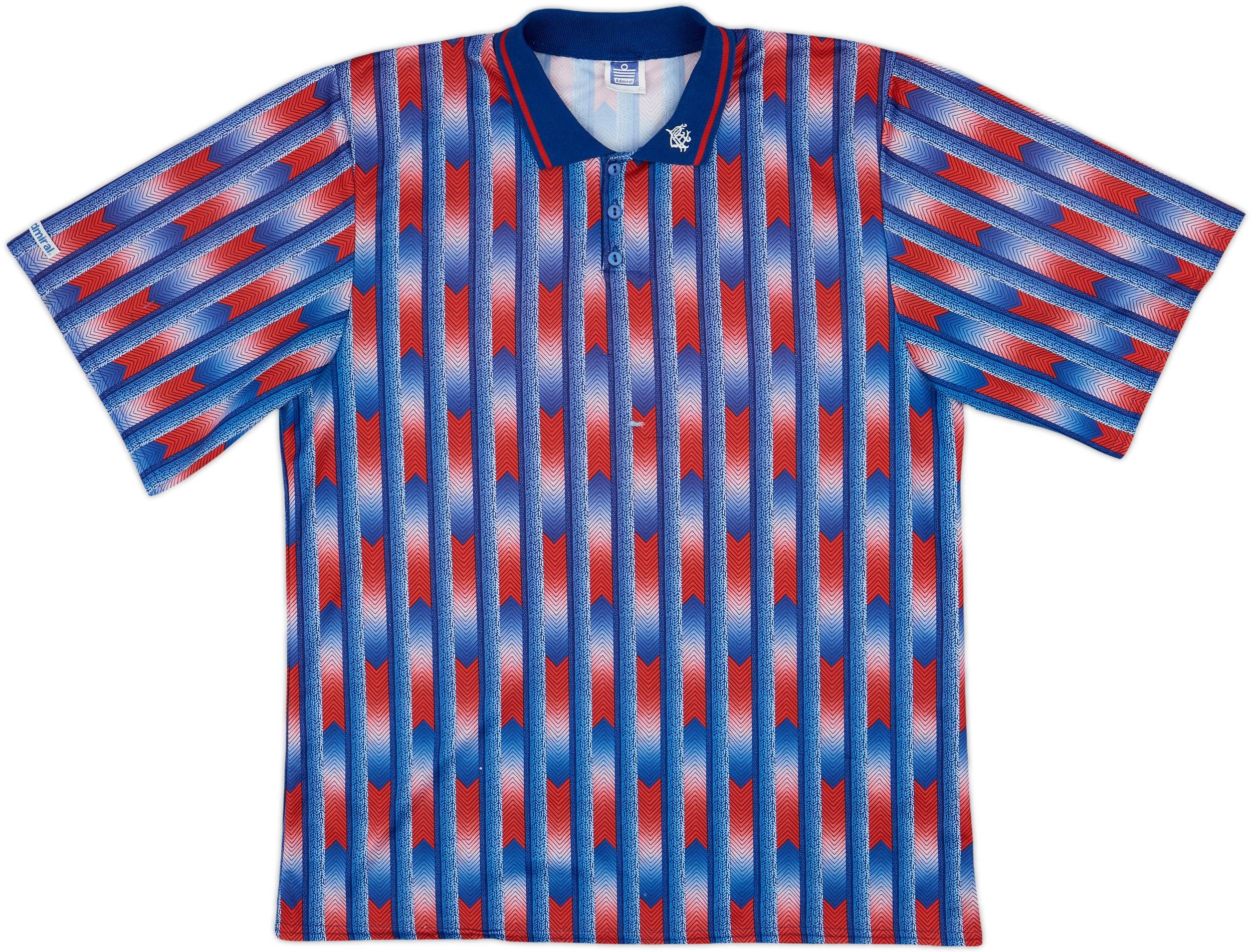 1990-92 Rangers Admiral Training Shirt - 4/10 - (L)