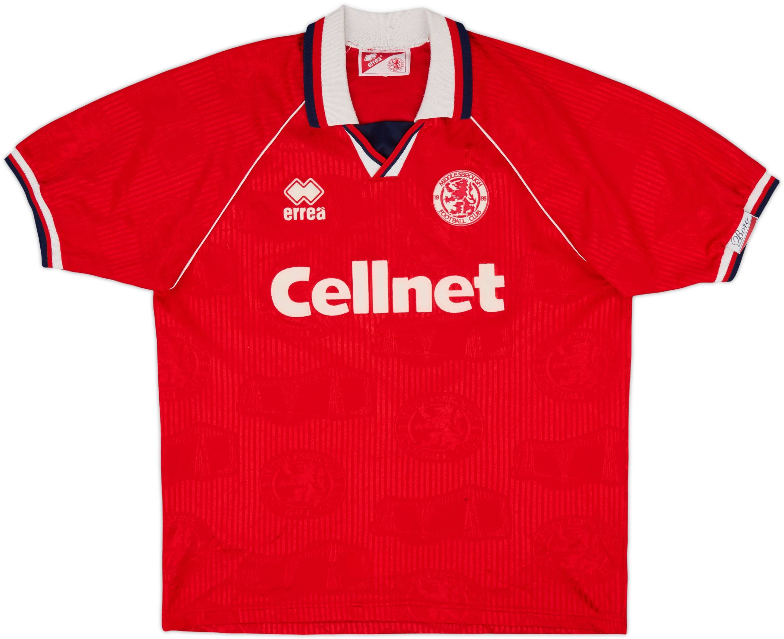 1995-96 Middlesbrough Home Shirt - 7/10 - (XL)