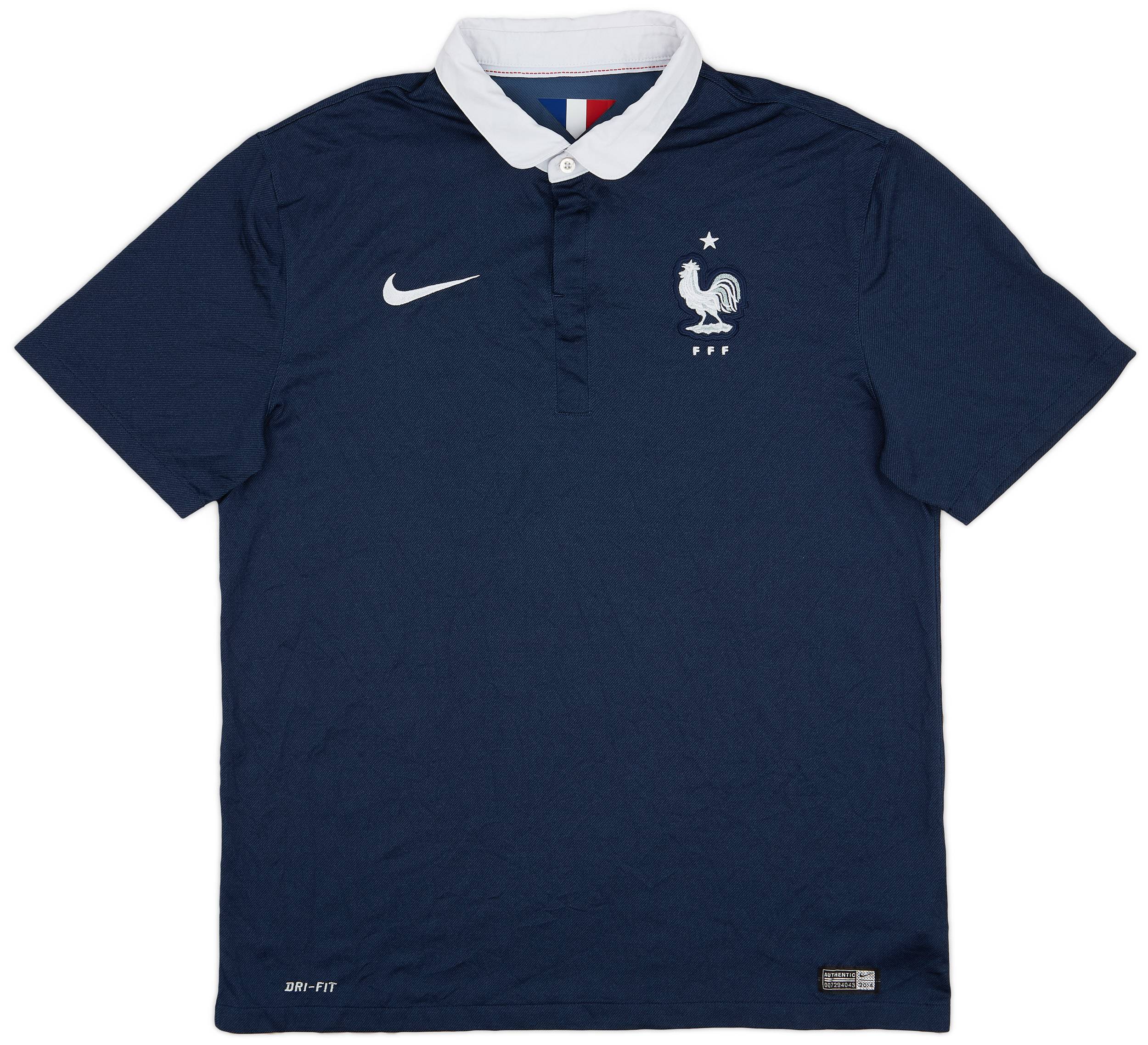 2014-15 France Home Shirt - 9/10 - (L)