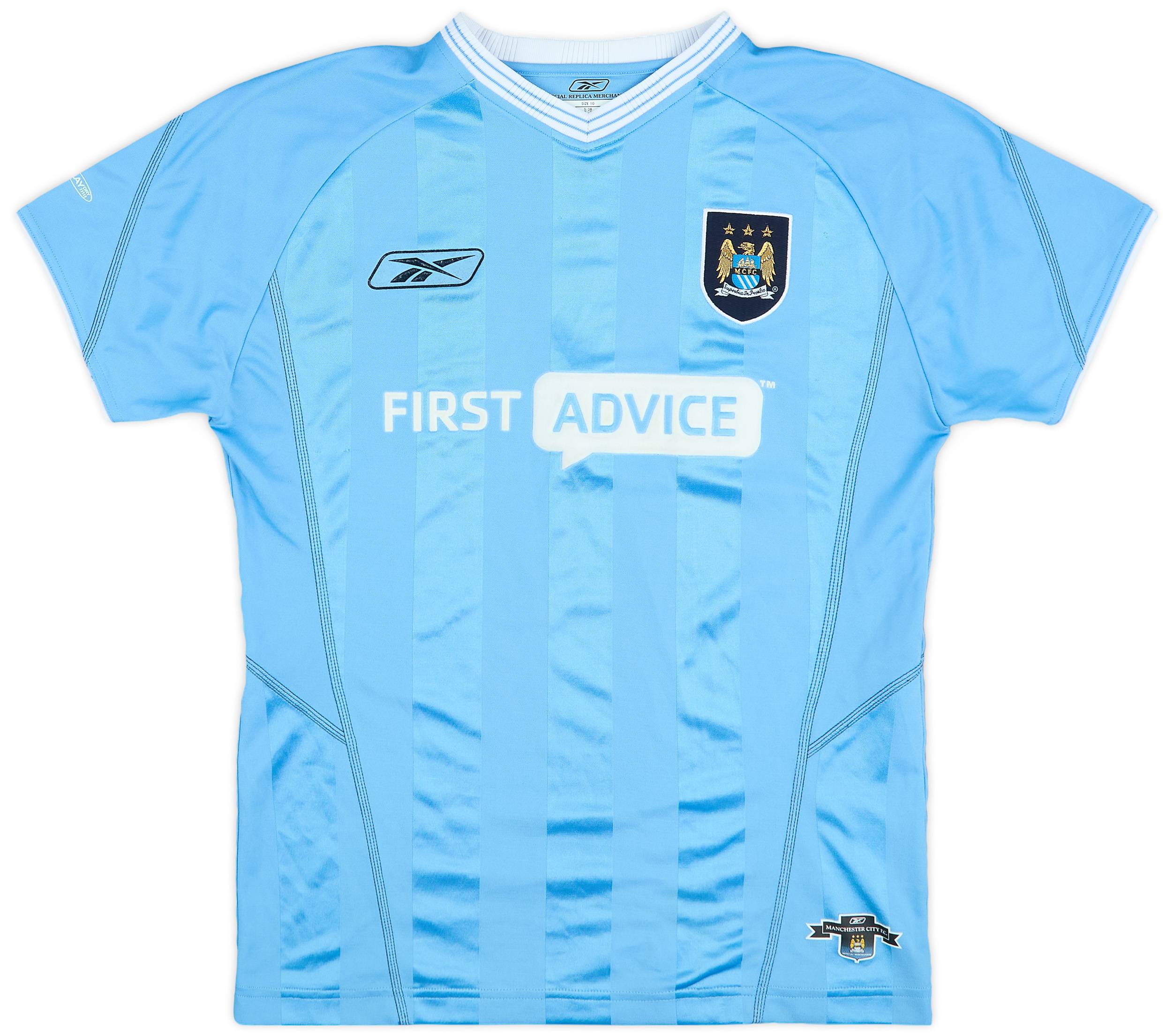2003-04 Manchester City Home Shirt - 9/10 - (Women's S)