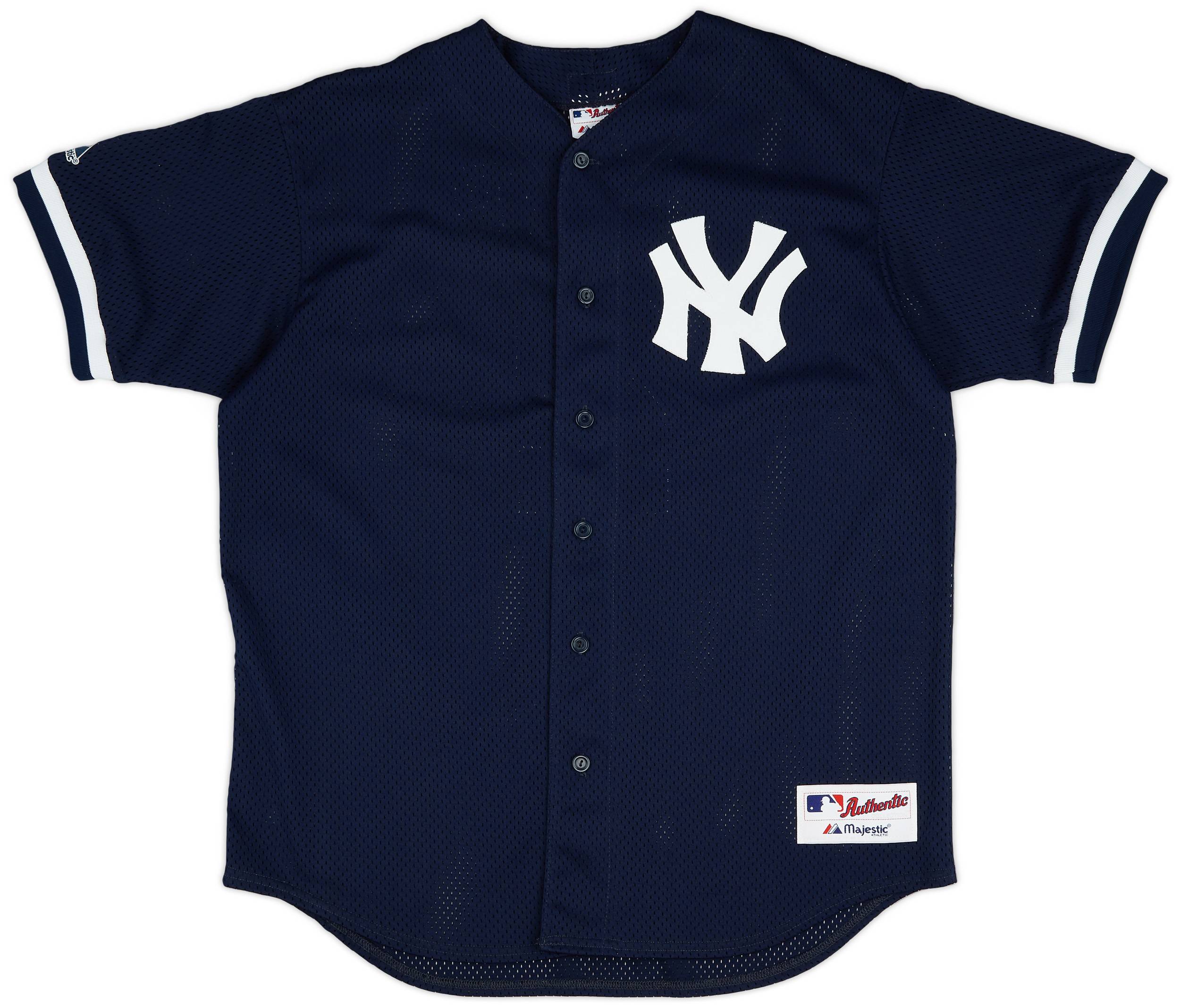 1996-98 New York Yankees Jeter #2 Authentic Majestic Batting Practice ...