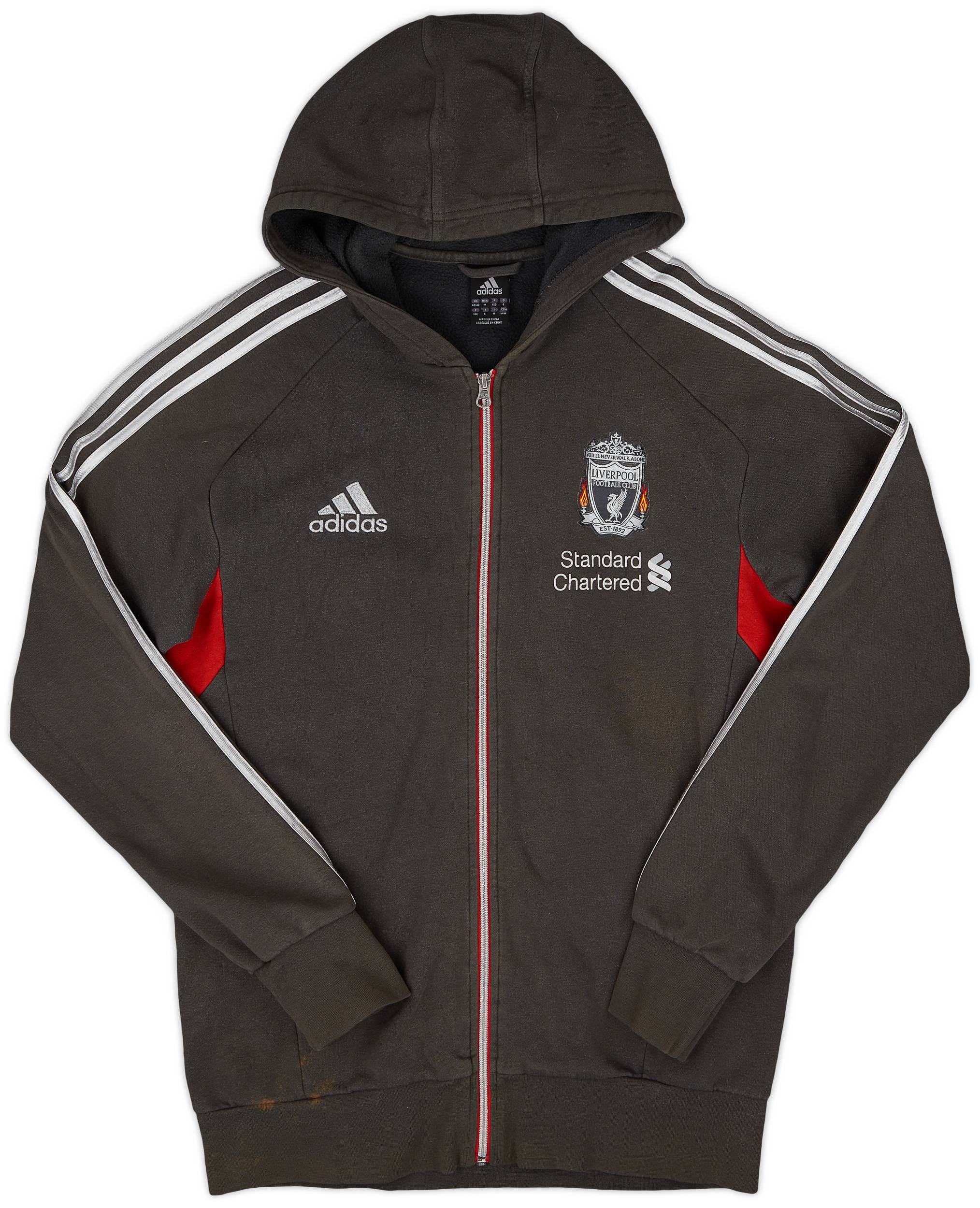2010-11 Liverpool adidas Hooded Track Jacket - 7/10 - (M/L)