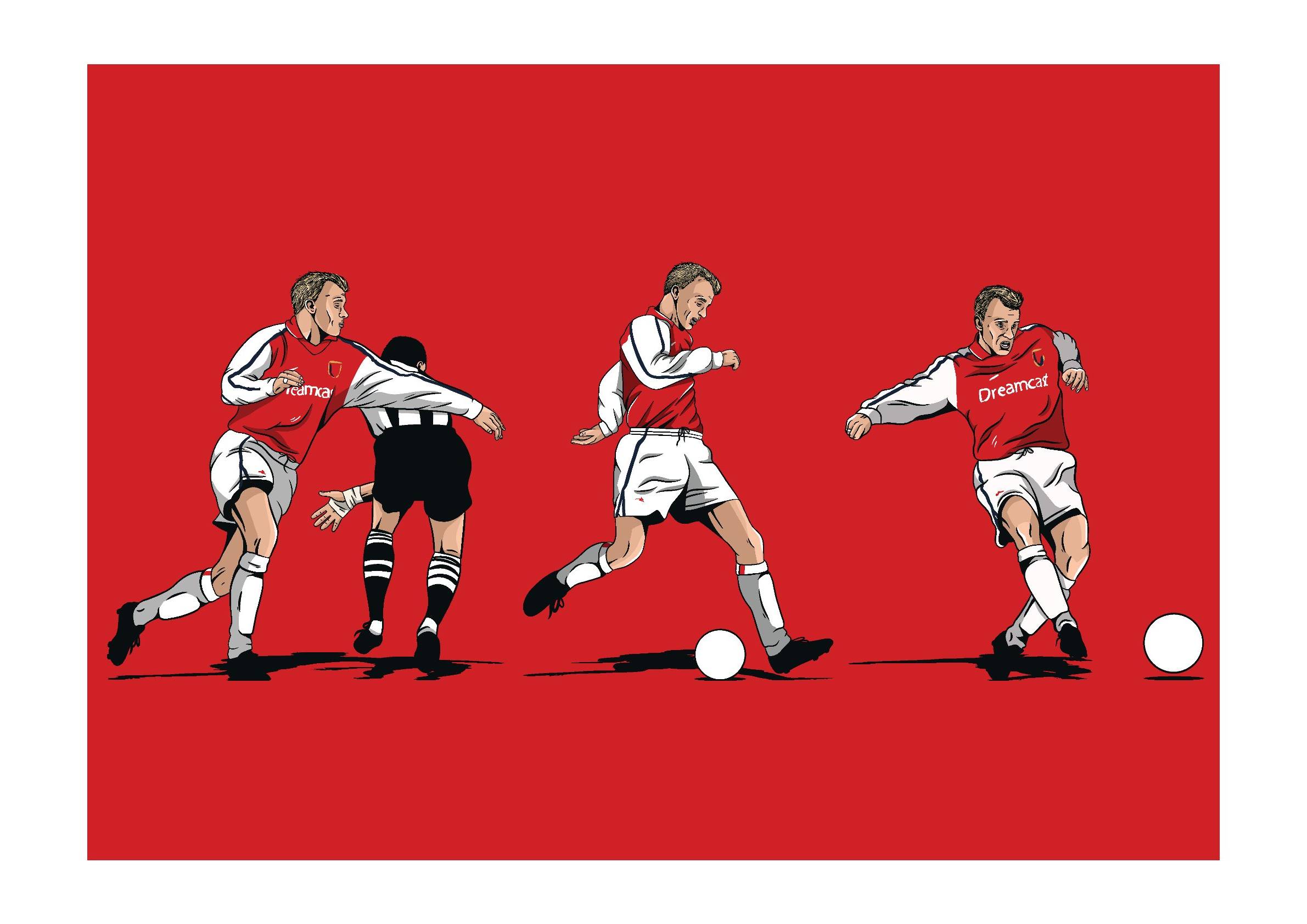 Bergkamp Legends A3 Print/Poster