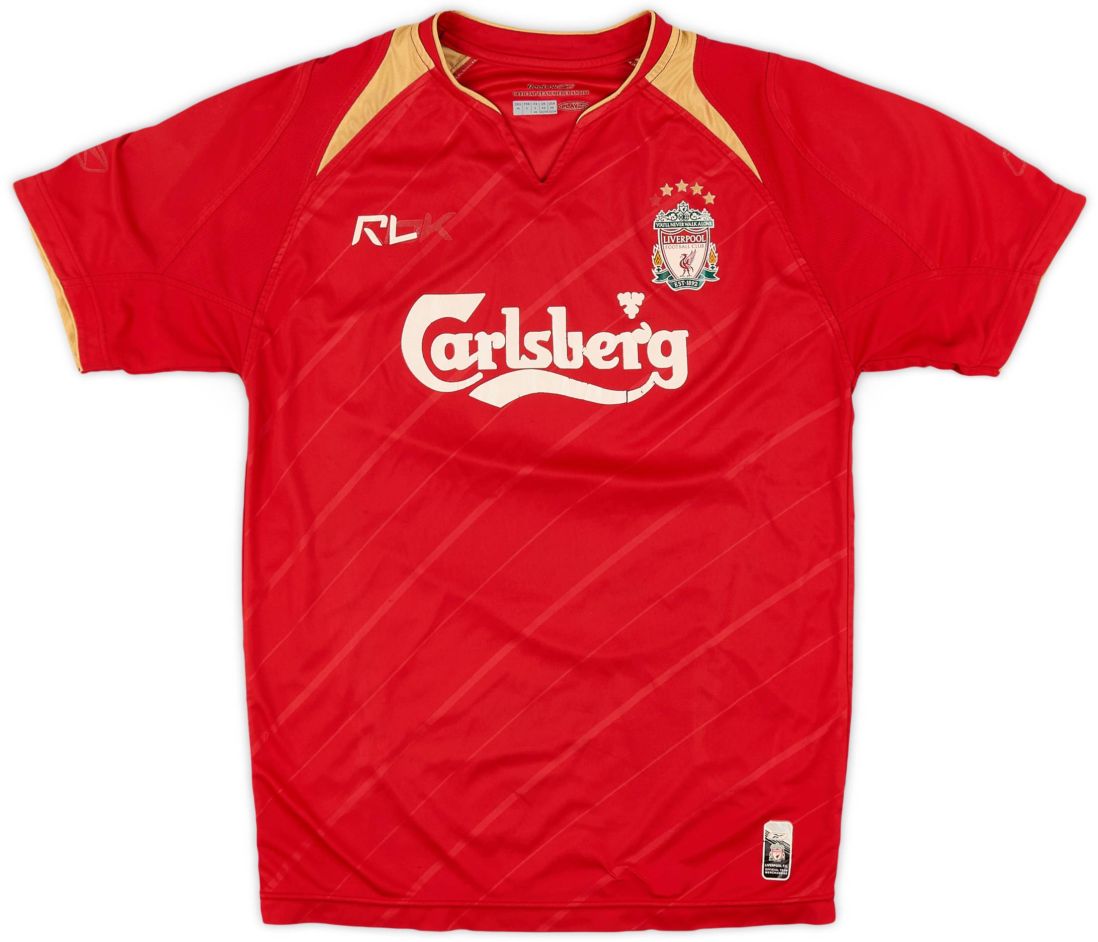 2005-06 Liverpool CL Home Shirt - 3/10 - (XS)
