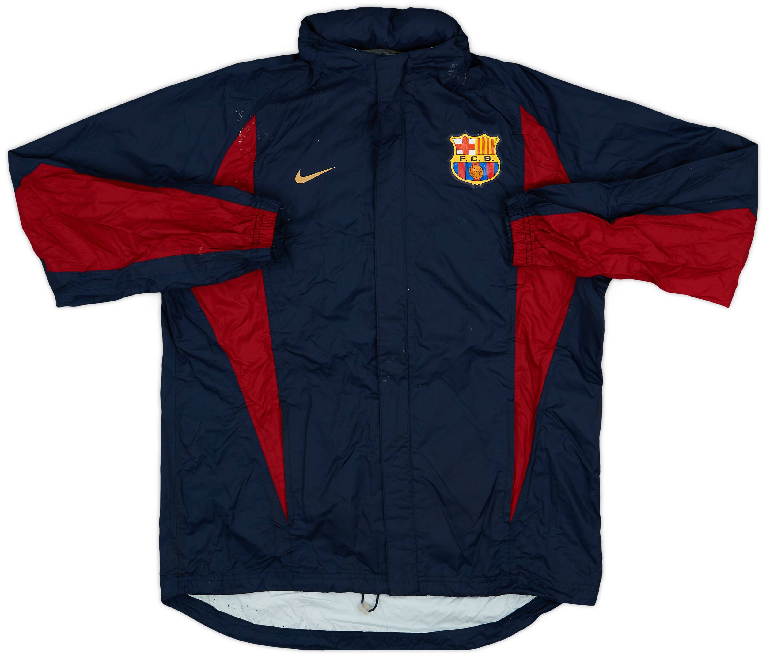 2002-03 Barcelona Nike Hooded Rain Jacket - 5/10 - (M)